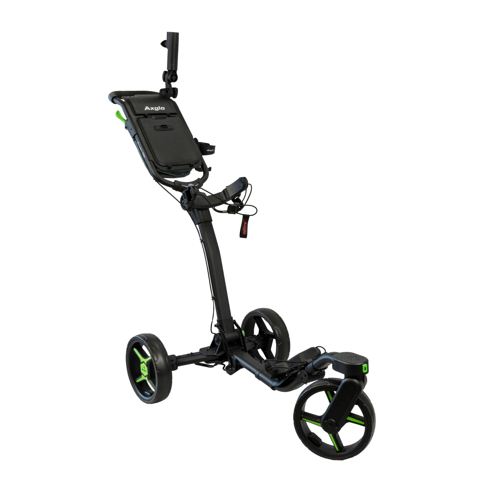 Axglo V3 Golf Push Cart - 3-Wheel - Foldable & Superior Maneuverability ...