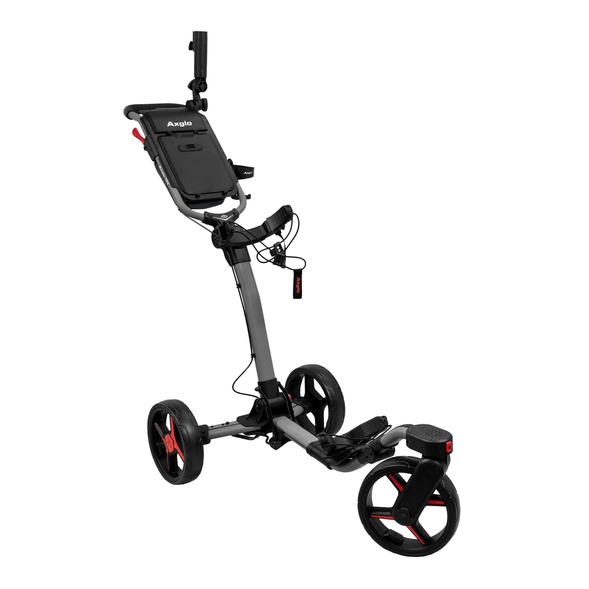 Axglo V3 Golf Push Cart - 3-Wheel - Foldable & Superior Maneuverability ...