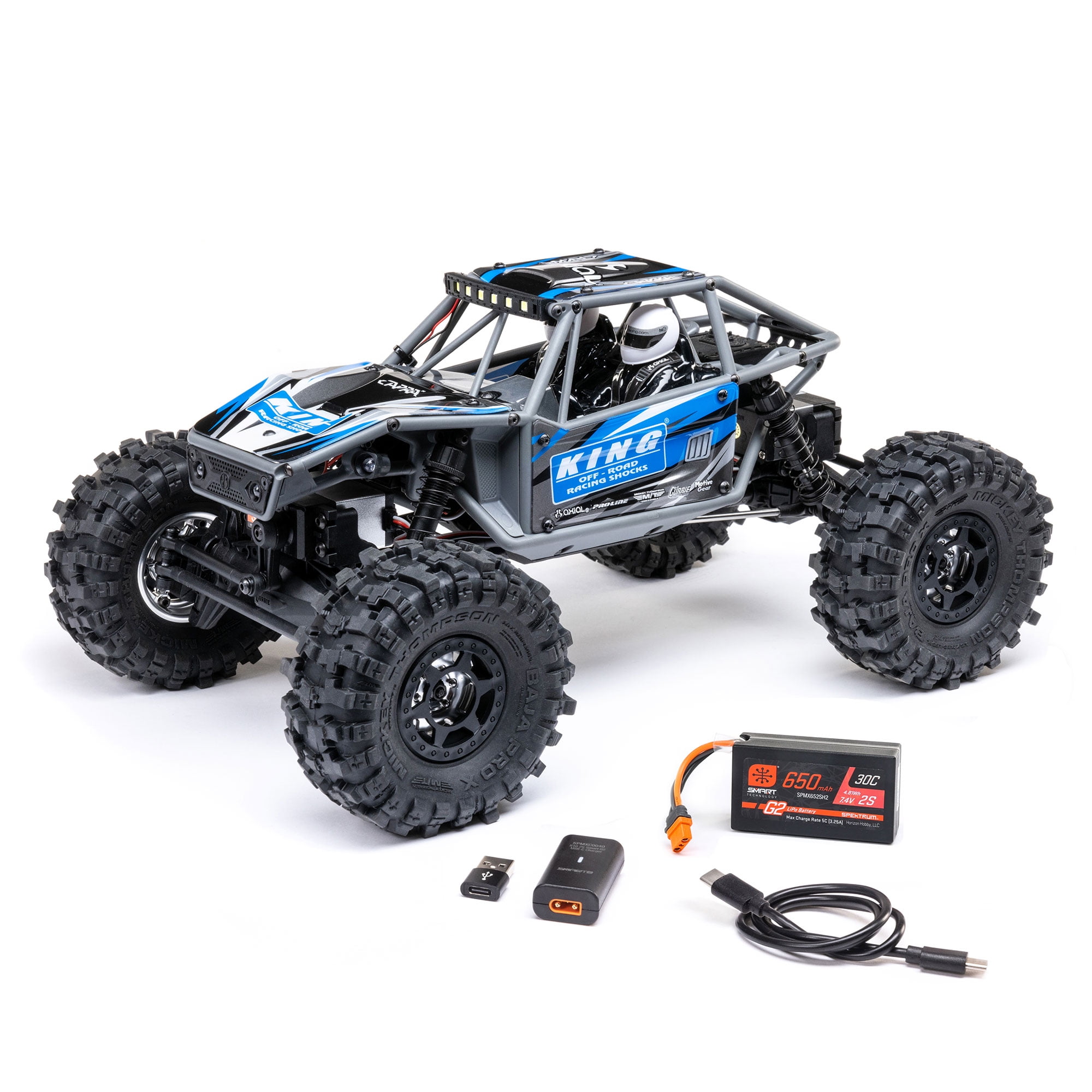 Axial 1/18 UTB18 Capra 4WS 4X4 RTR Brushed Rock Crawler Battery ...