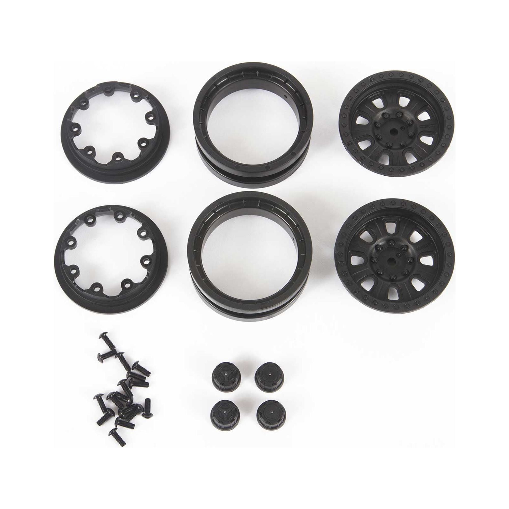 Axial 1.9 3pc. Raceline Monster Beadlock Wheels Blk 2 AXI43004 Elec Car/Truck Replacement Parts ...