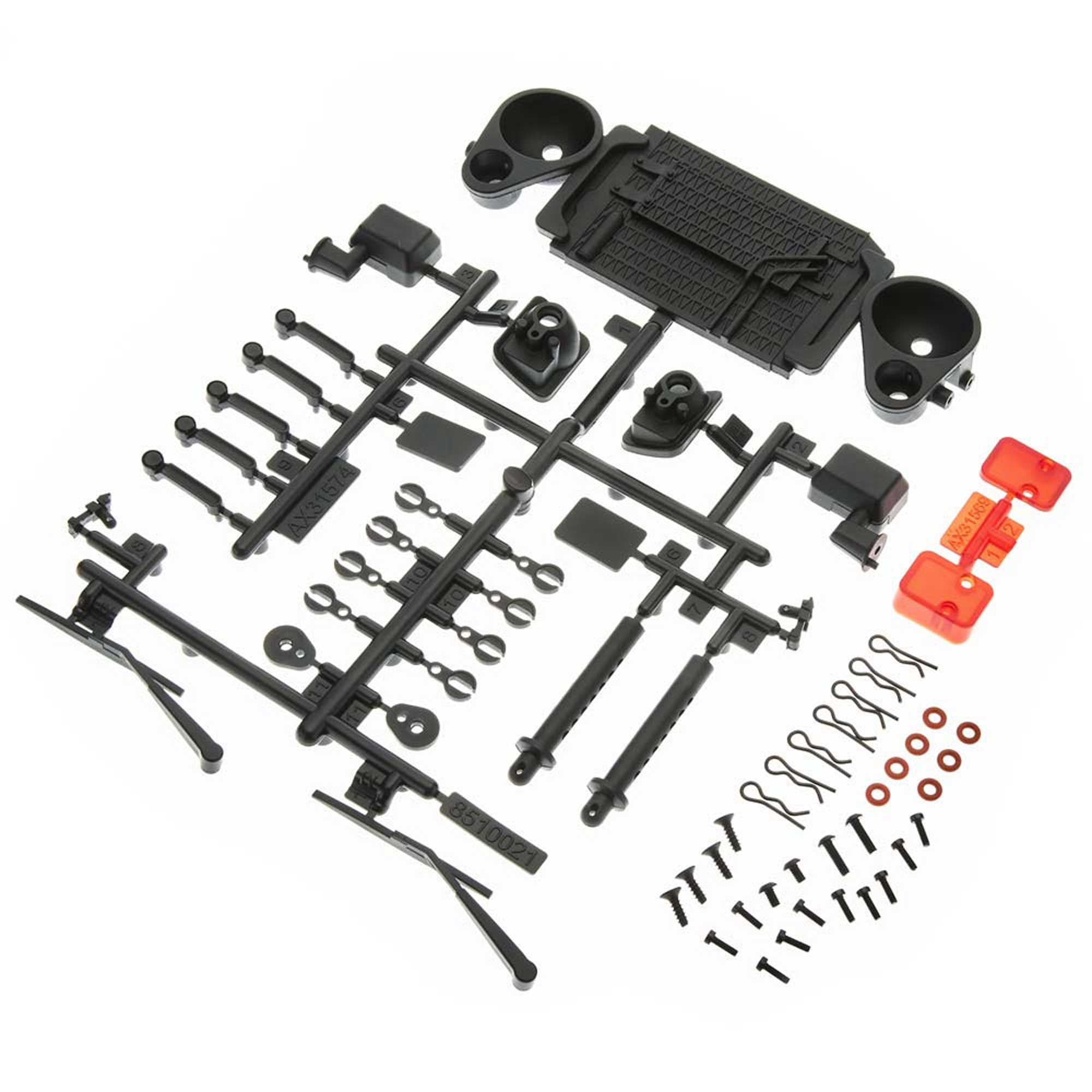 Axial AX31574 Body Details CRC JK AXIC4021 Car/Truck Bodies wings ...