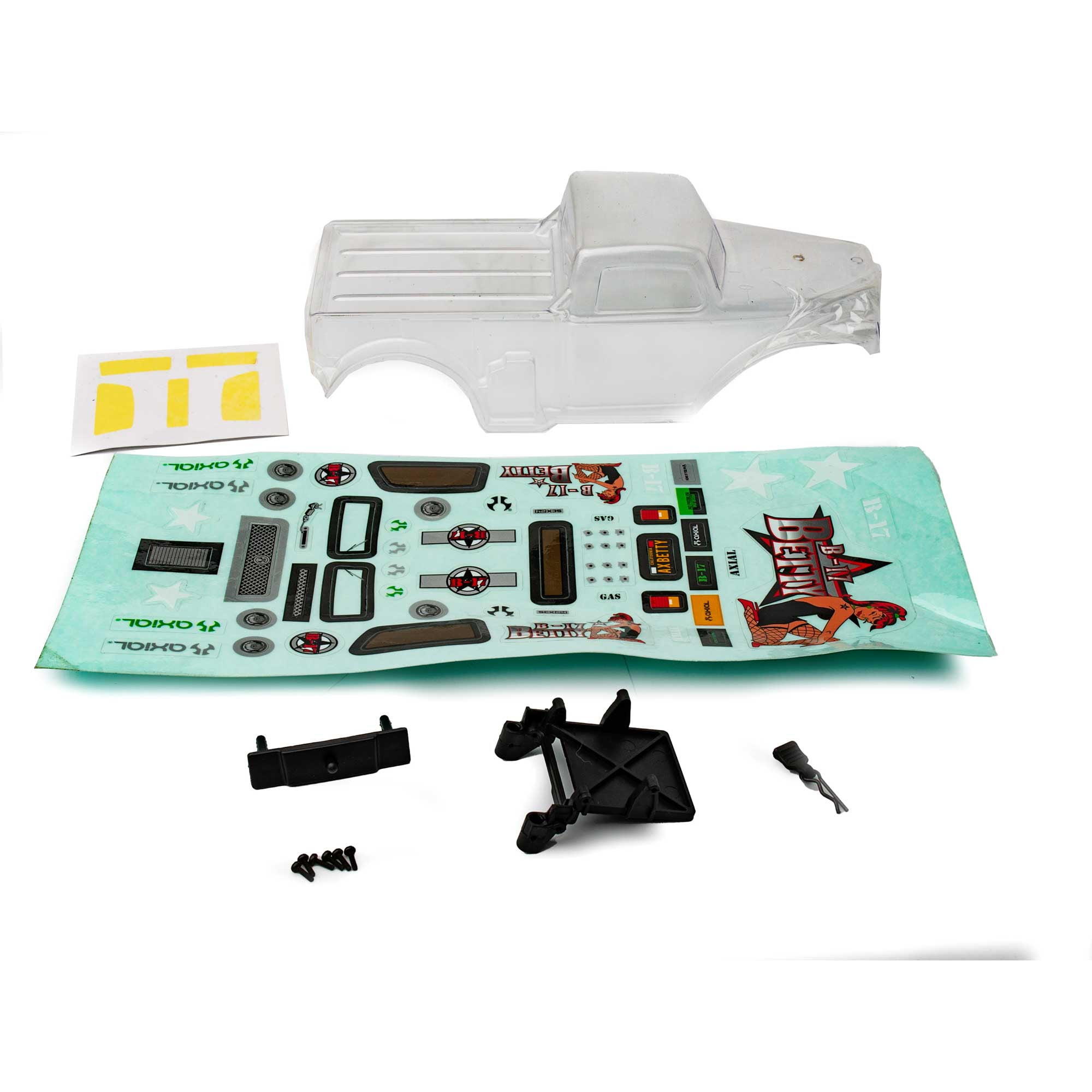 Axial B-17 Betty Body Clear & Precut SCX24 AXI200003 Car/Truck Bodies ...