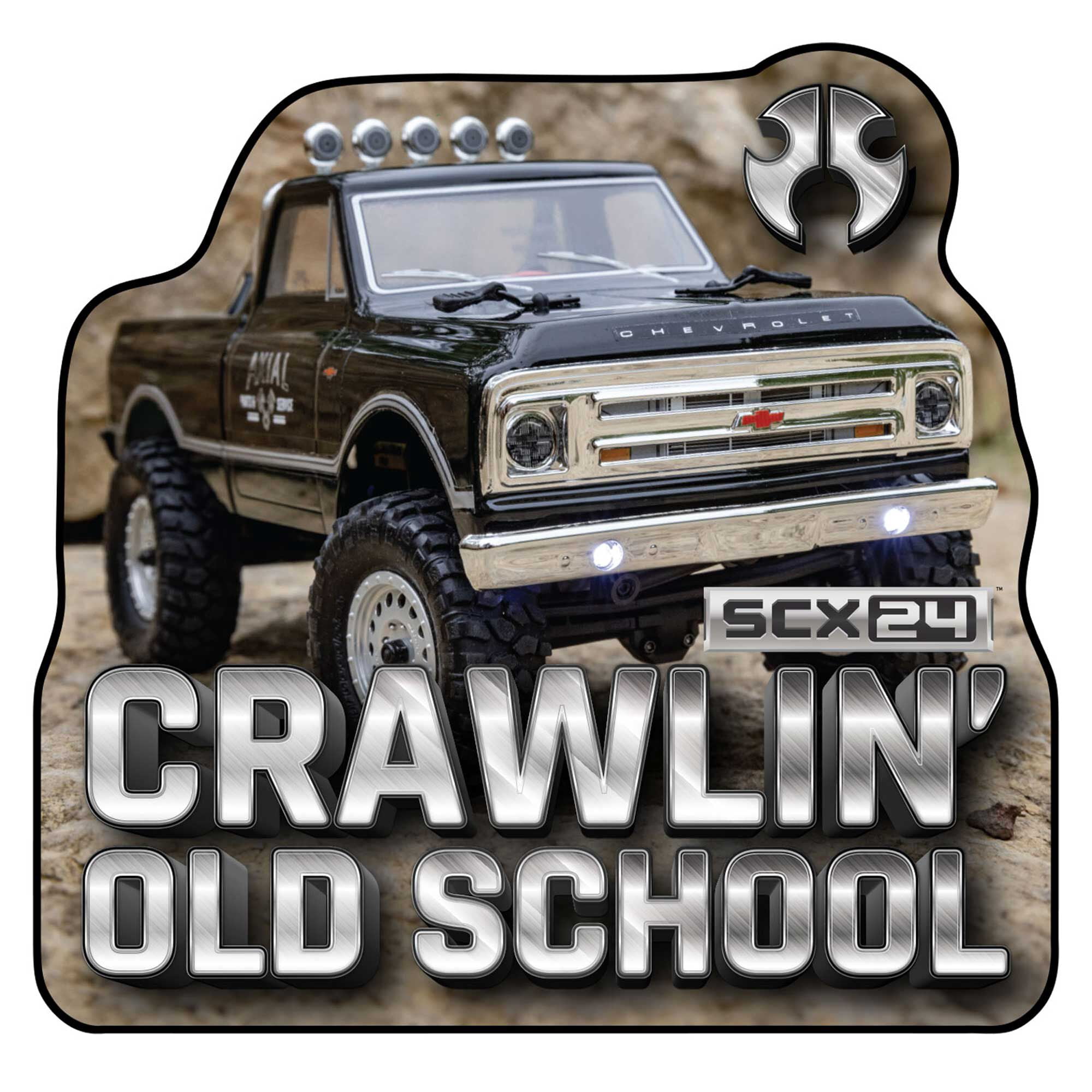 Axial Crawlin' Old School Sticker AXI-2278 - Walmart.com