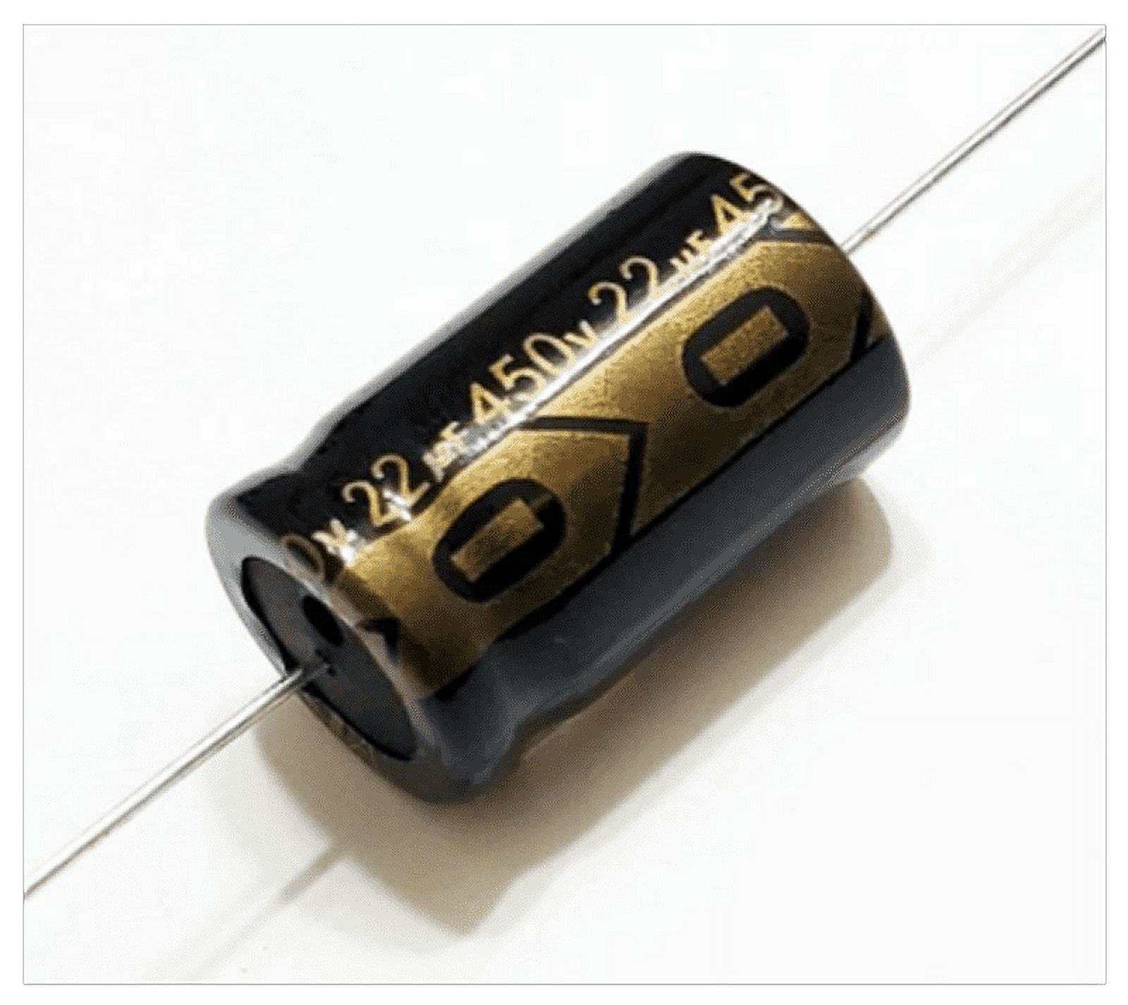 Axial Electrolytic Capacitor, Polarized, 22uF 450V, 105C, Tolerance ±20 ...