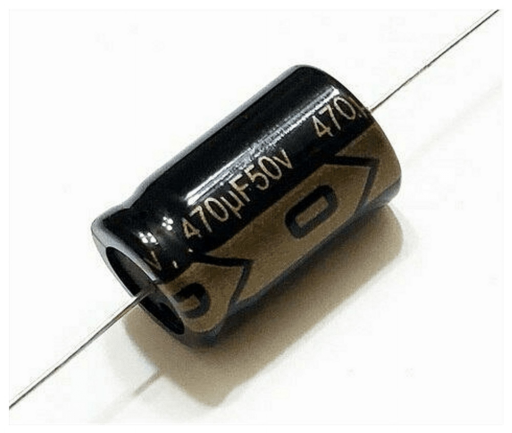 Axial Electrolytic Capacitor, Polarized, 470uF 50V, 105C, Tolerance ±20 ...