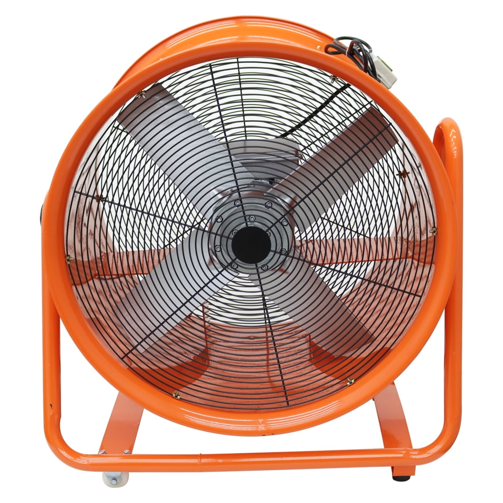 Axial Fan Cylinder Pipe Spray Booth Paint Fumes Blower 24" Movable ...