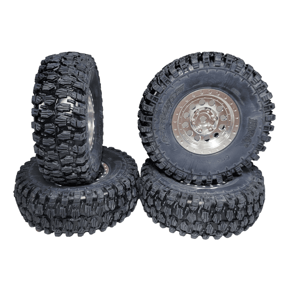 Axial SCX10 iii Chevy K-10 Pro-Line Hyrax Tires Aluminum BeadLoc 1.9 ...
