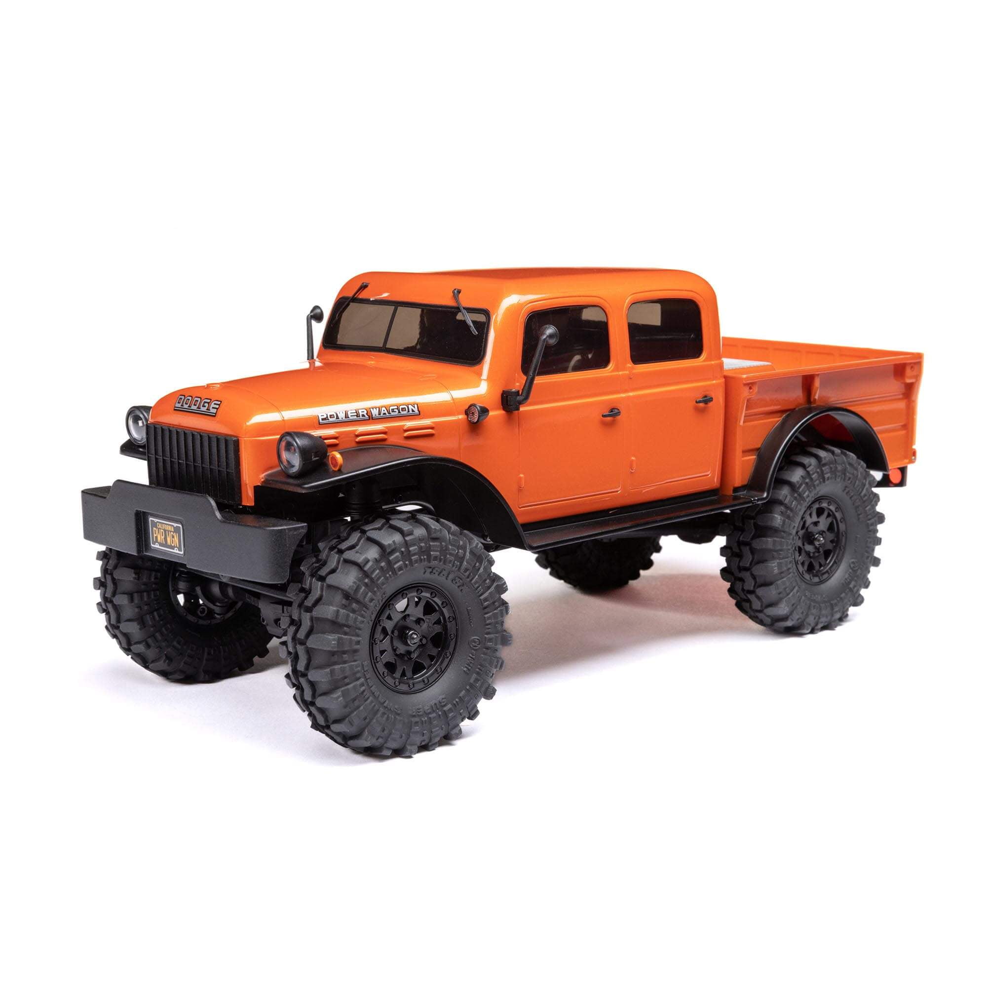 Axial SCX24 Dodge Power Wagon, 1/24 RC Truck, 4WD RTR, Orange Body ...