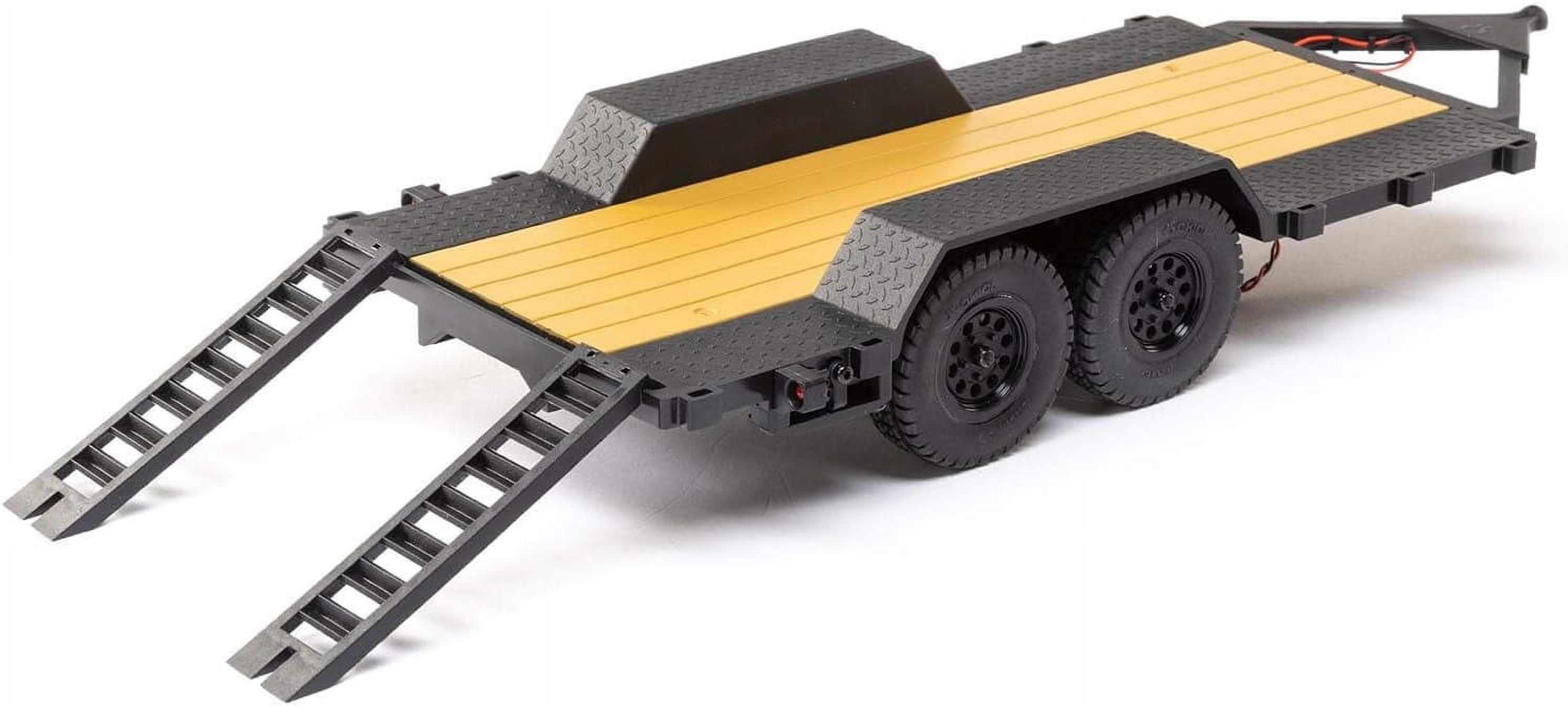 Axial SCX24 Flat Bed Vehicle Trailer with LED Taillights:1/24th ...