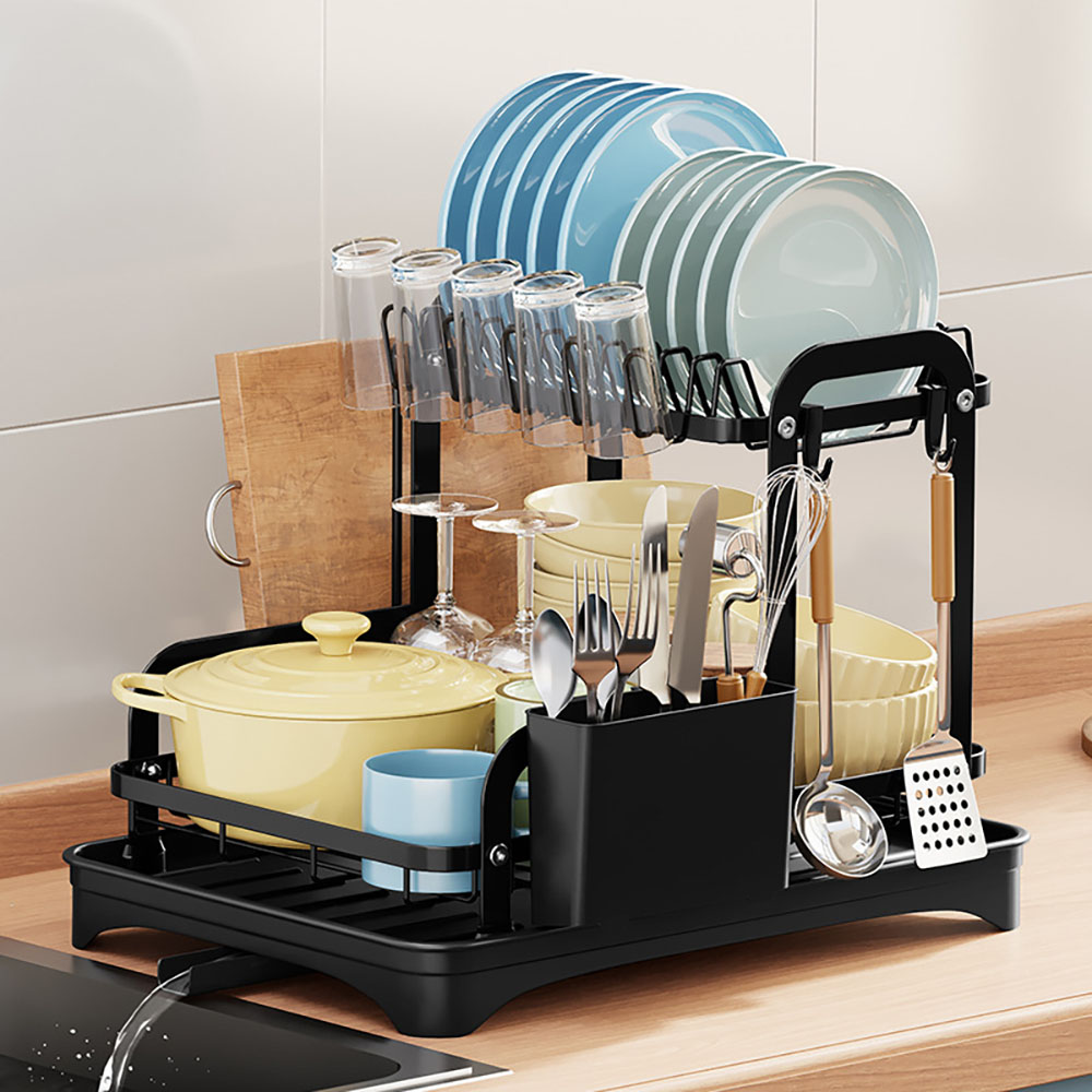 Kitchen Details Twisted Chrome 3 Piece Dish Rack - Walmart.com