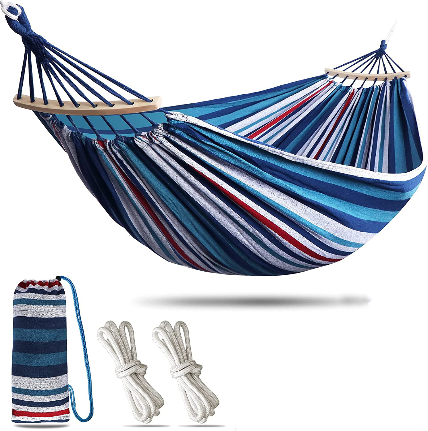 Original Pawleys Island Single Cotton Rope Hammock with Extension ...