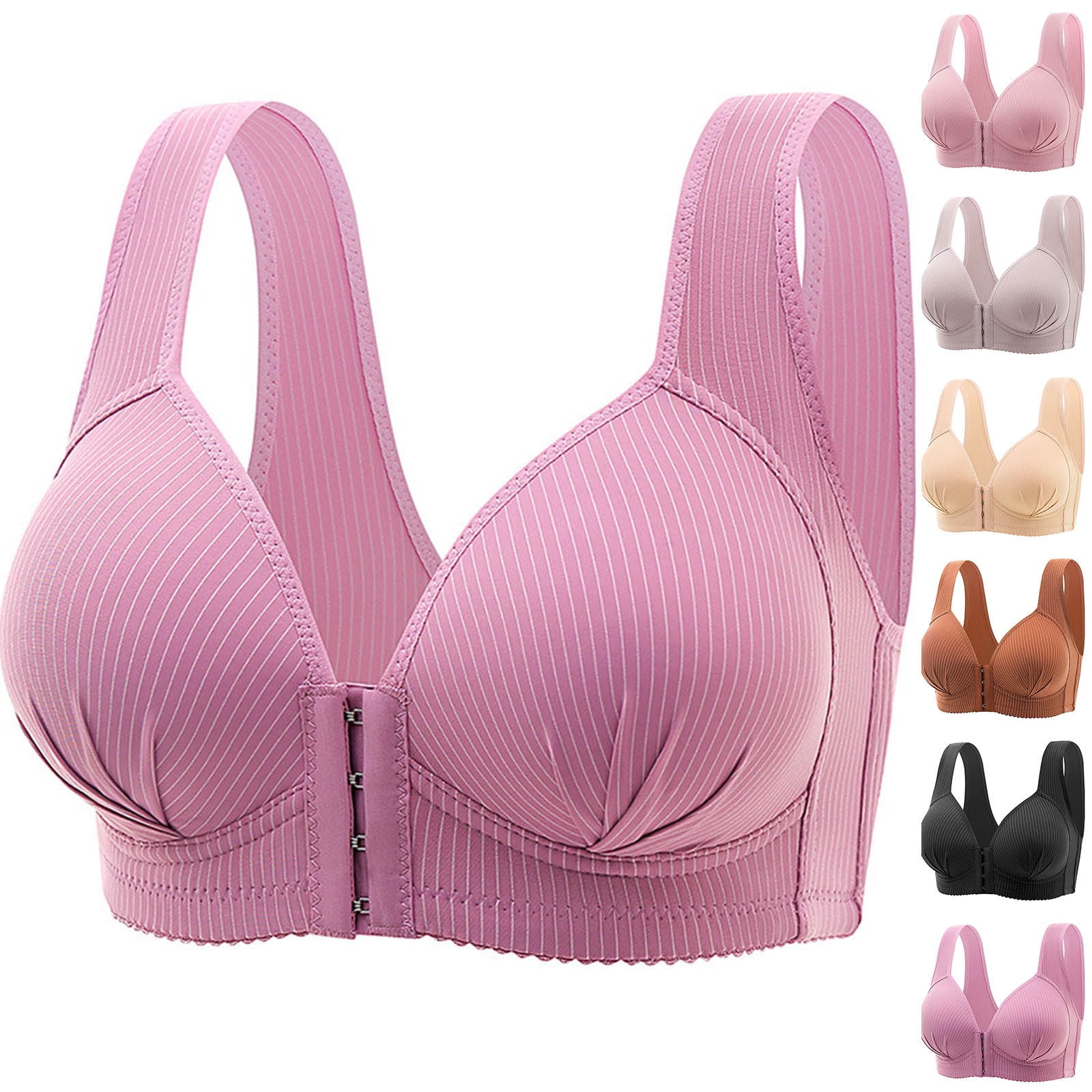 Axiiglly Front Closure Bras for Women Plus Size Push Up Bras Full ...