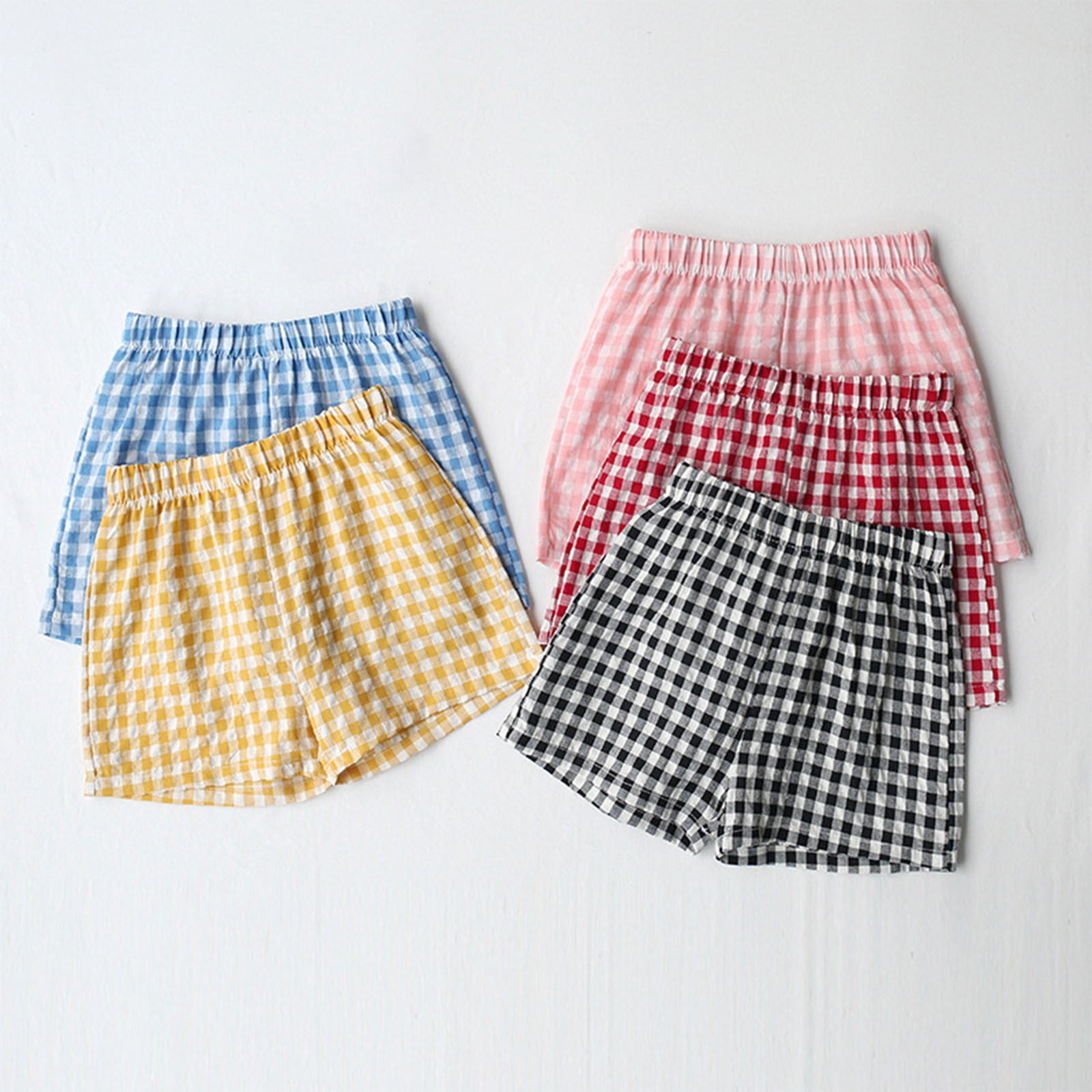 Axiiglly Girls Clothes Casual Lightweight Cotton Shorts Solid Color ...