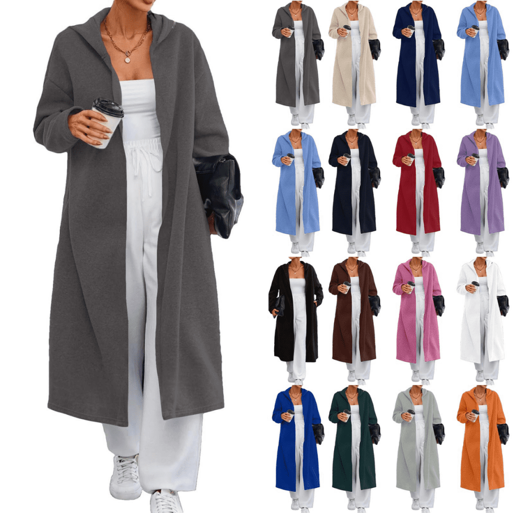 Axiiglly Long Cardigans for Women Soft Open Front Cardigan with Hood ...