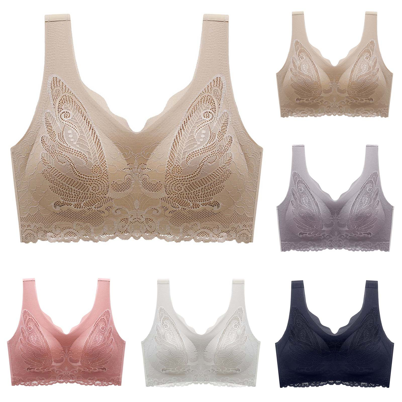Axiiglly Women Lace Bra No Underwire Bras Full Coverage Underoutfit ...