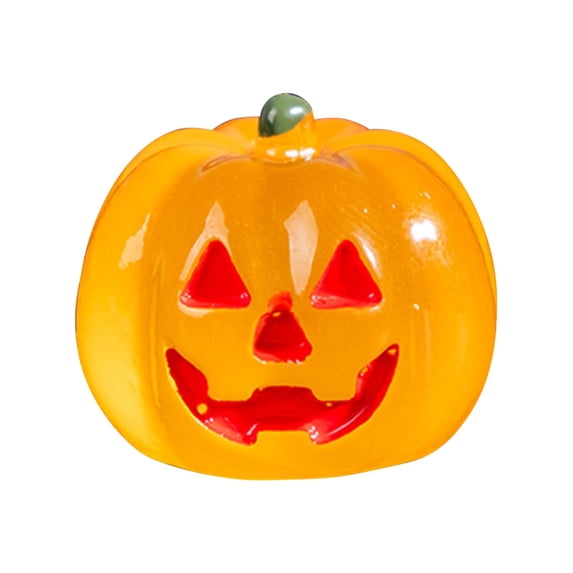 Aximioll 2 Pcs Halloween Spooky Pumpkin Pendants — Night Glow with ...