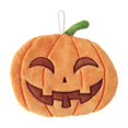 Aximioll Halloween Eerie Pumpkin Hand Towels — Bold Orange with Spooky ...