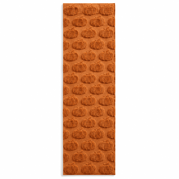 Aximioll Halloween Plush Table Runner 13x36 Inch, 3D Pumpkin Caramel ...