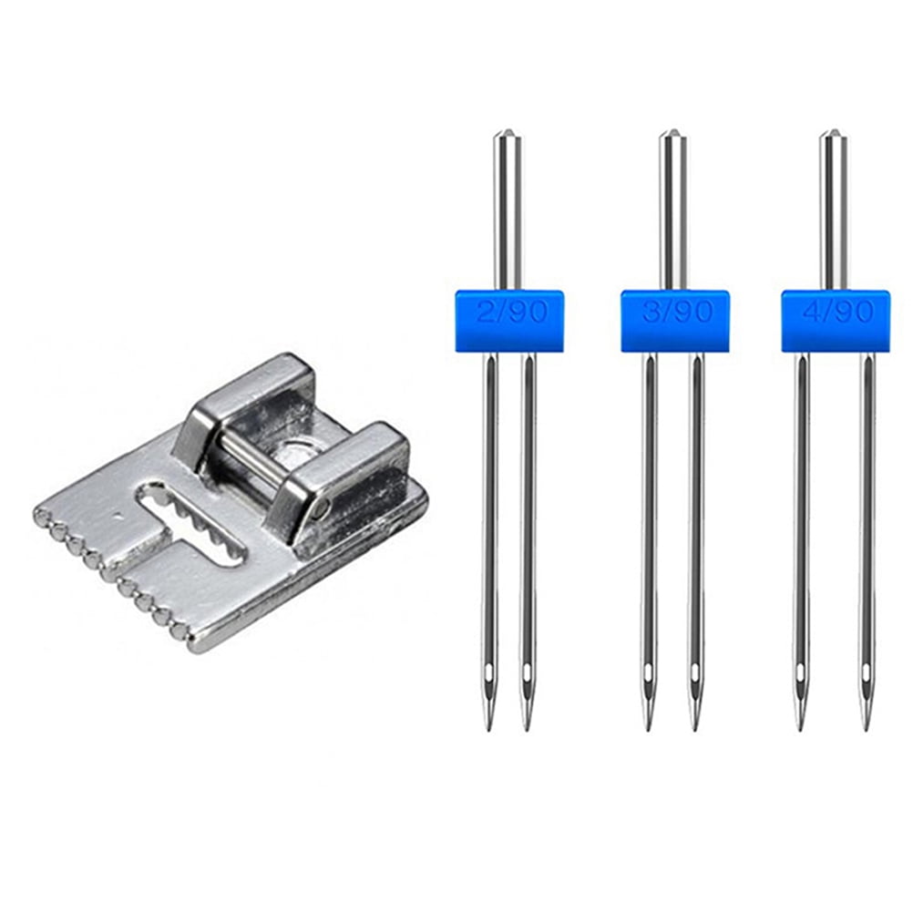 Axio 1 Pc Presser Foot And 3 Pcs Double Needles Sewing Machine Double ...