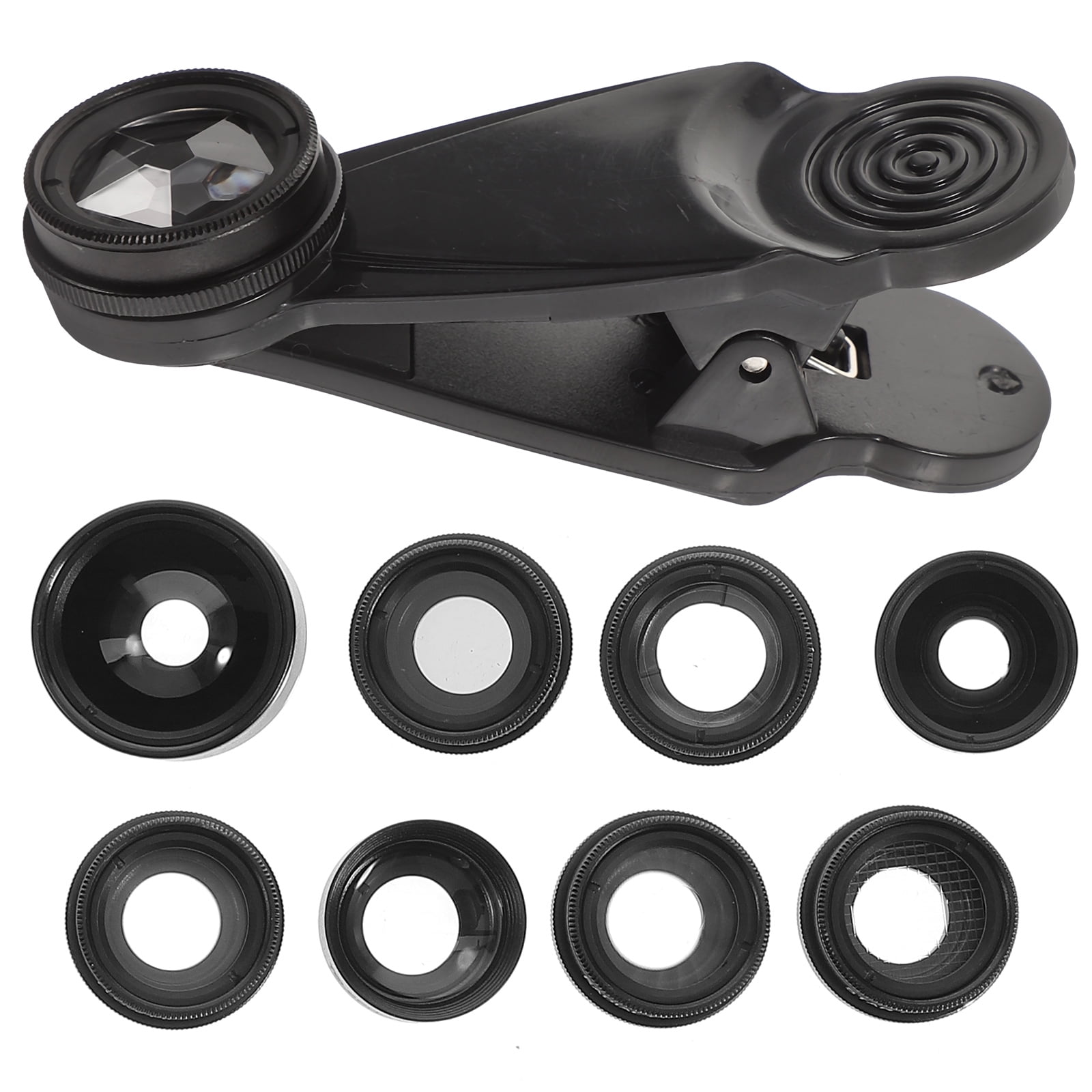 Axio 1 Set High-definition Zoom Lens Wide-angle Macro Fisheye Phone Camera Lens Black - Walmart.com