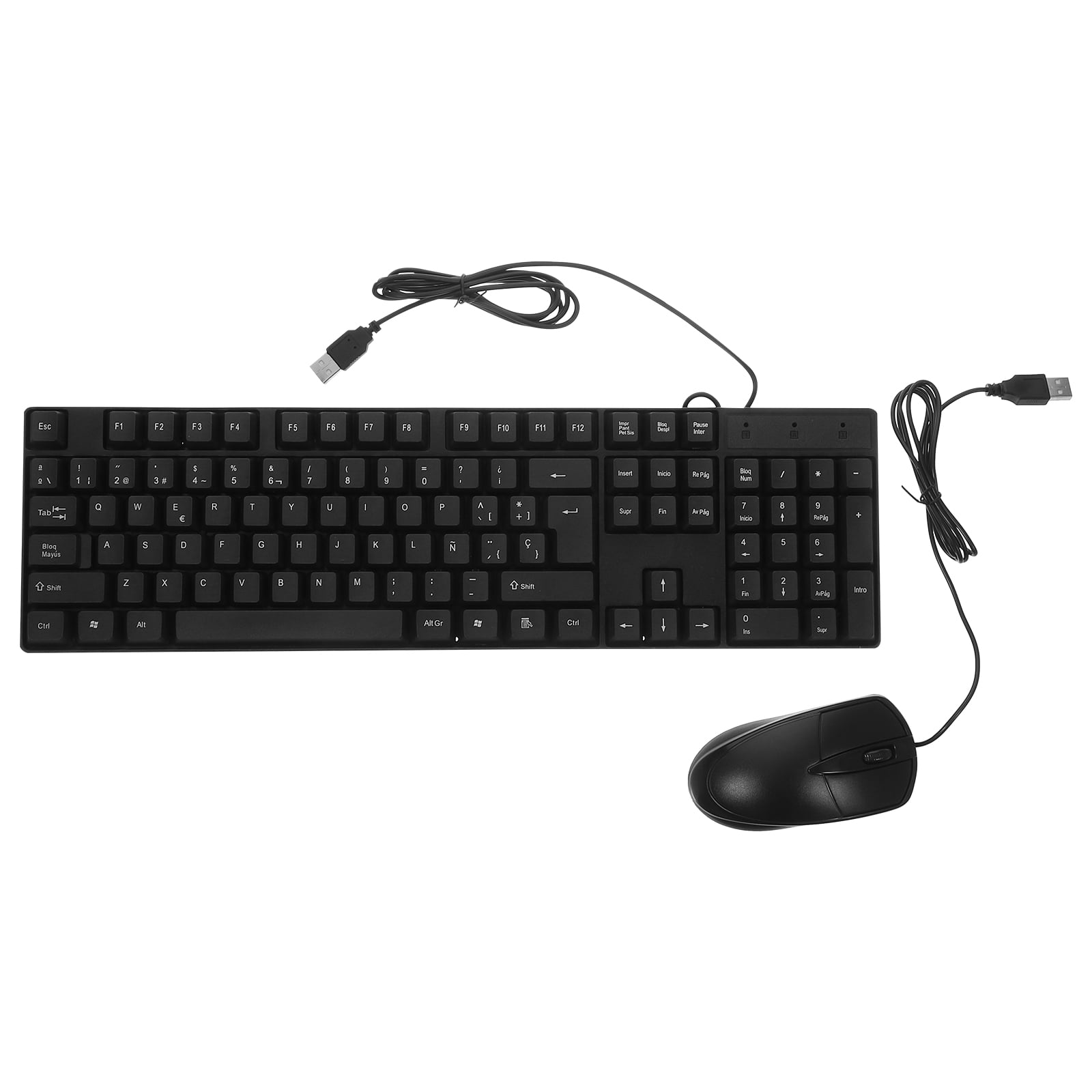 Axio 1 Set Keyboard Mouse Combo Full Size Keyboard Spanish Wired ...