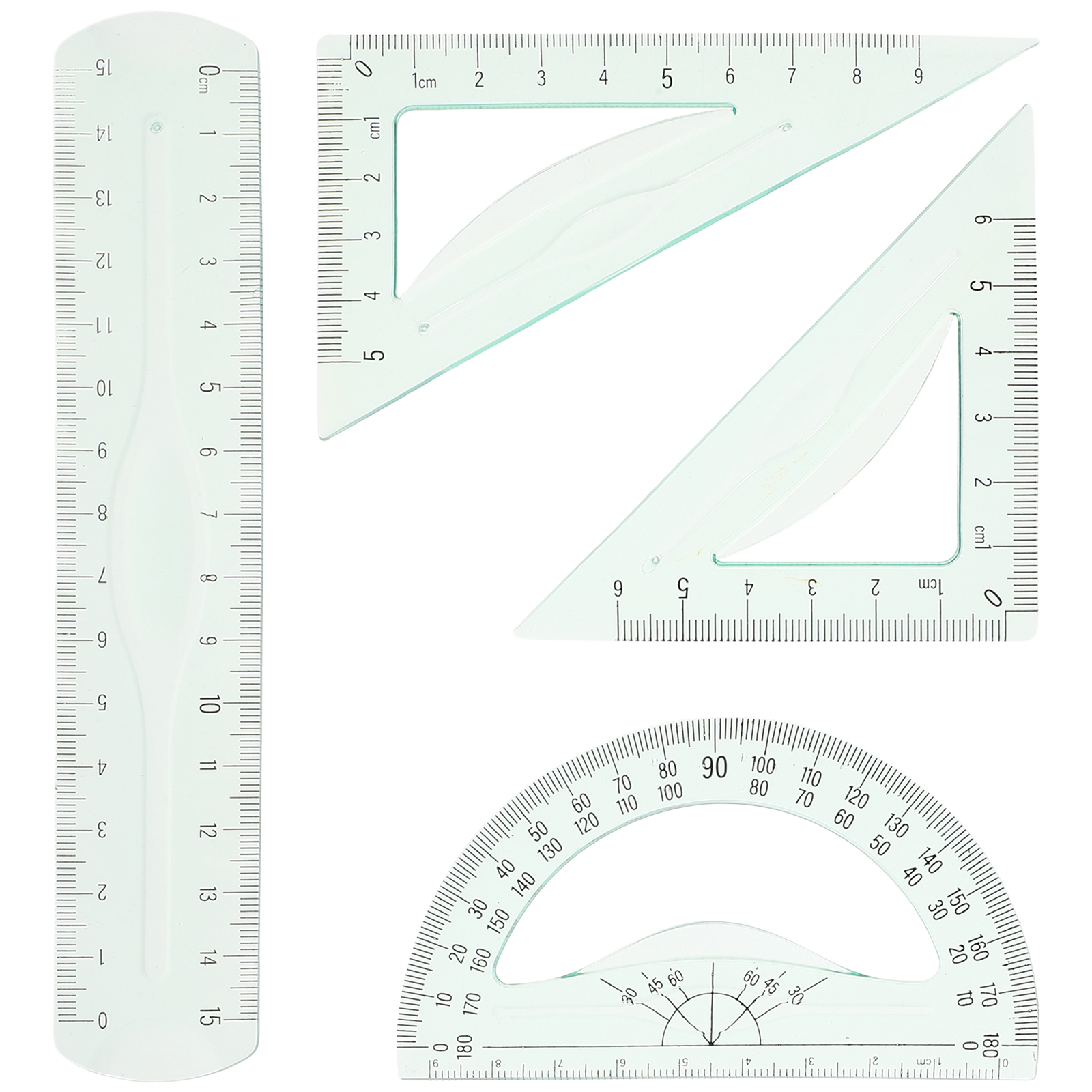 Axio 1 Set Protractor Student Drafting Ruler Engineering Drawing Supply ...