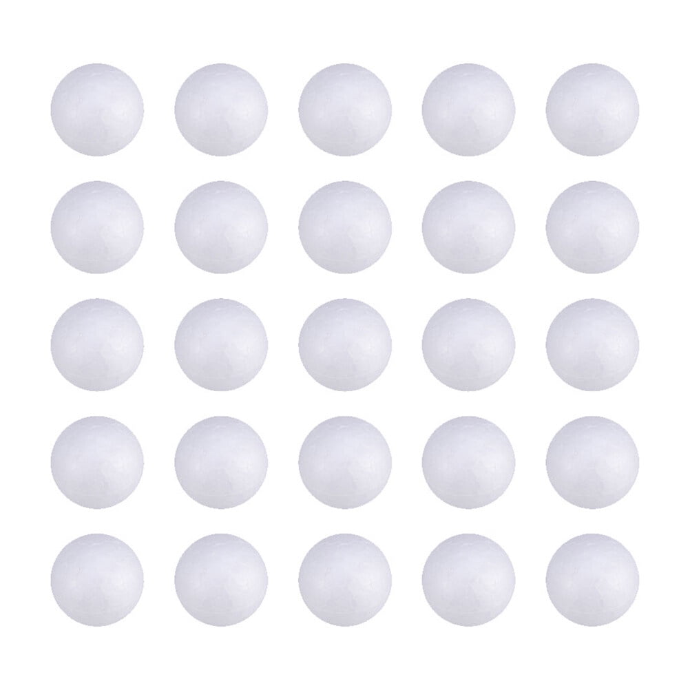 100pcs Solid Polystyrene Balls Round Spheres DIY Stuff Wedding ...