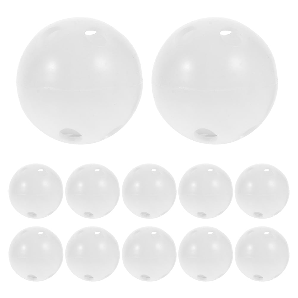 OUNONA White Plastic Bell Balls for Plush Toys Sound Maker Kids Use ...