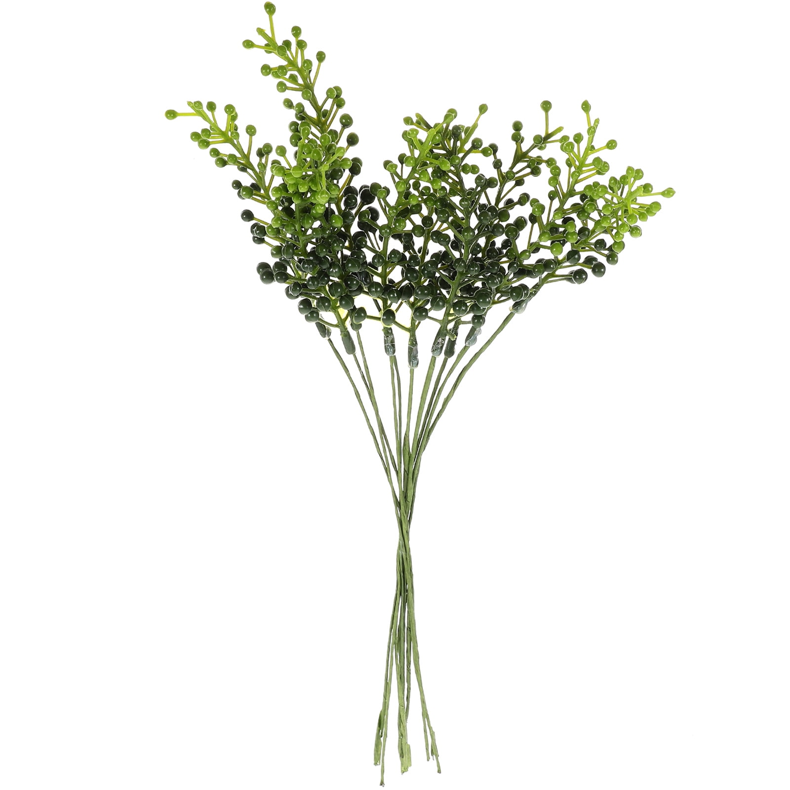 10Pcs Simulated Plant Stems Faux Green Plant Picks DIY Flower ...