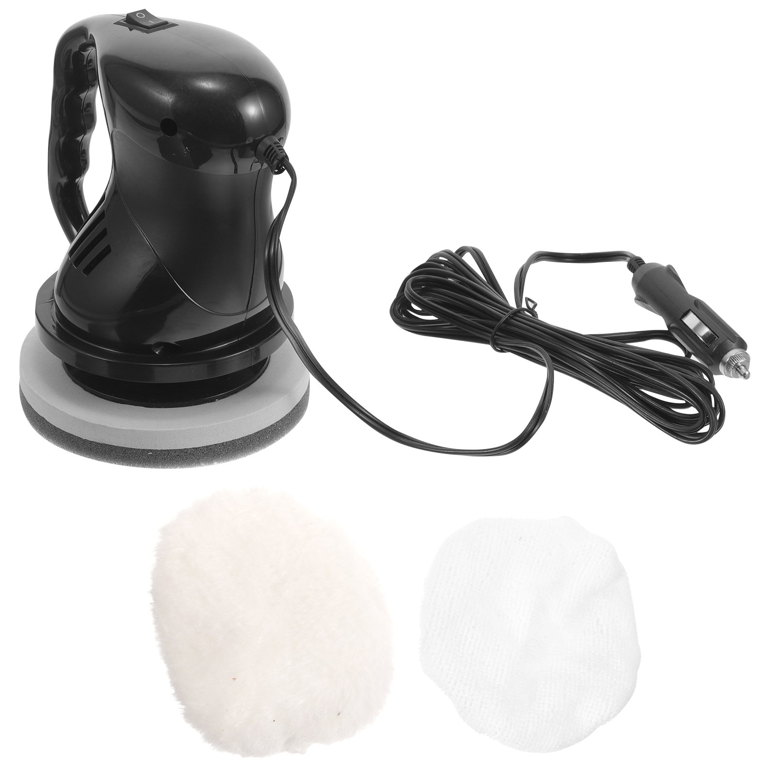 12V Car Polisher Waxer Kit Waxing Polishing Machine (Black) - Walmart.com