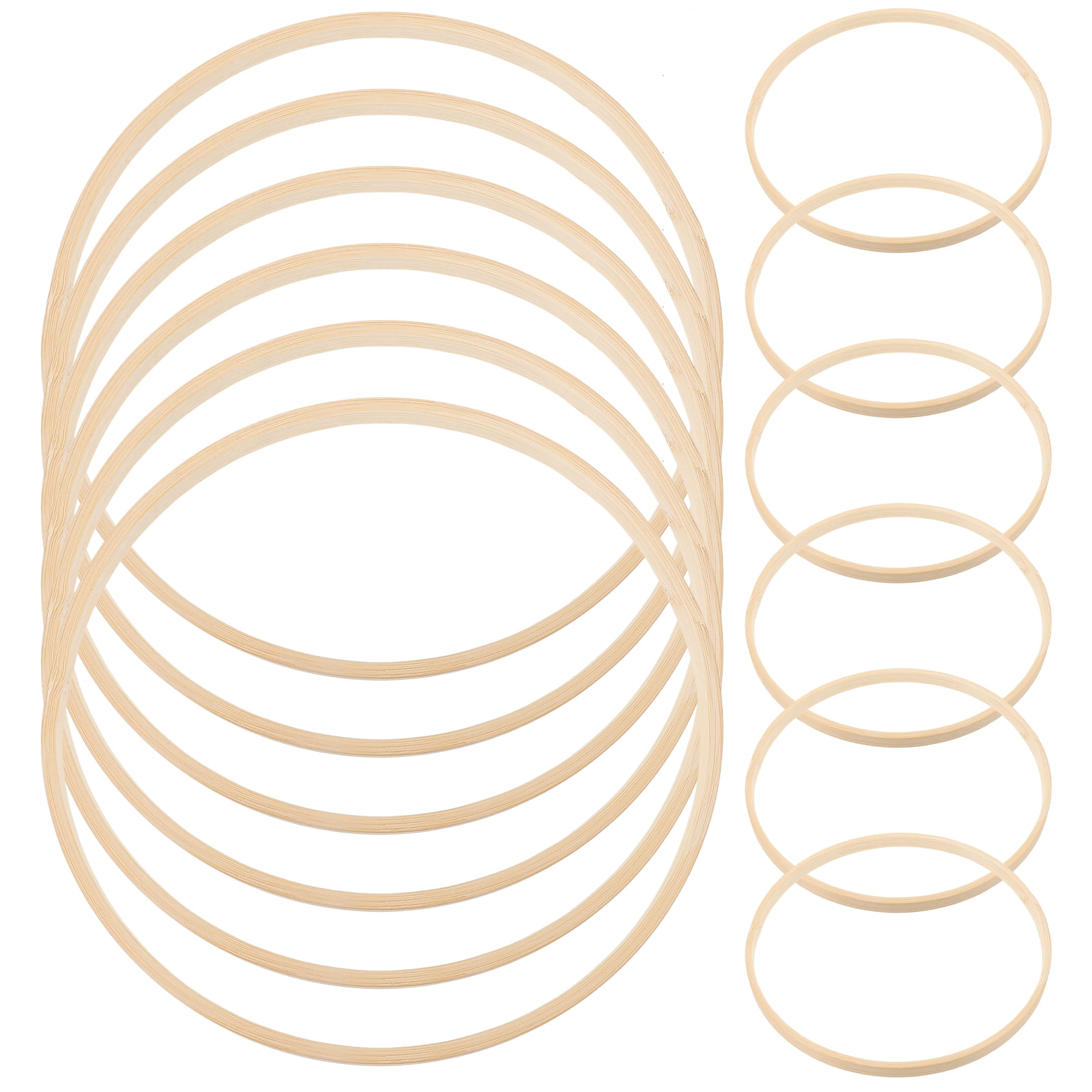12pcs 17cm Dream Catcher DIY Rings Round Bamboo Frame Craft Making ...