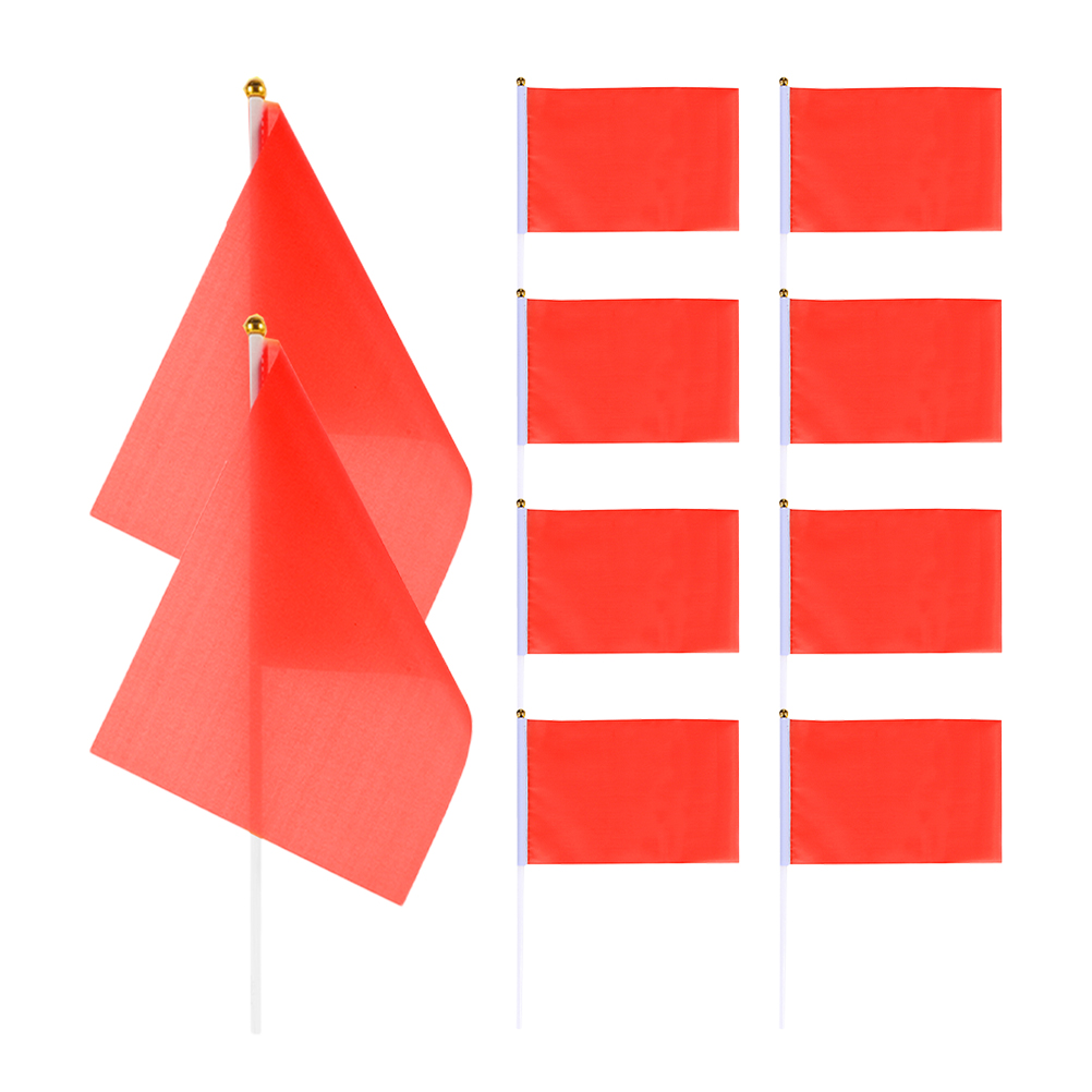 25pcs Small Solid Color Flags Celebration Waving Flags Parade Colored ...