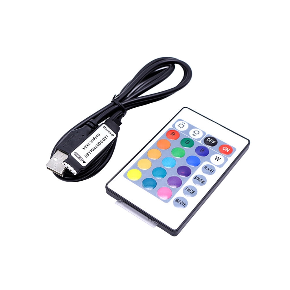 Axio 2PCS 24 Keys USB LED Controller TV Background Light With ...