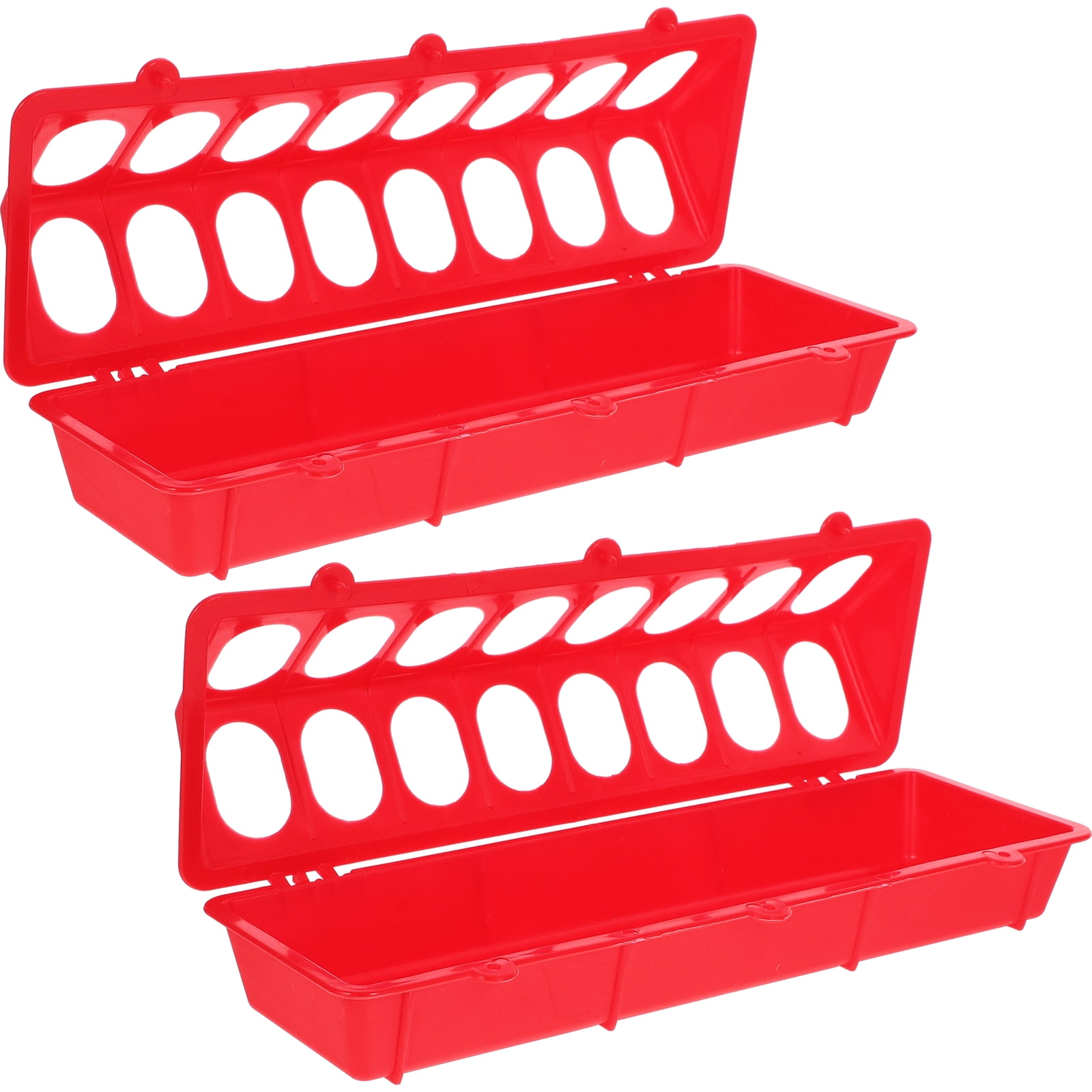 Plastic Pigeon Feeders for Pets Red PP Material Prevents Food from ...