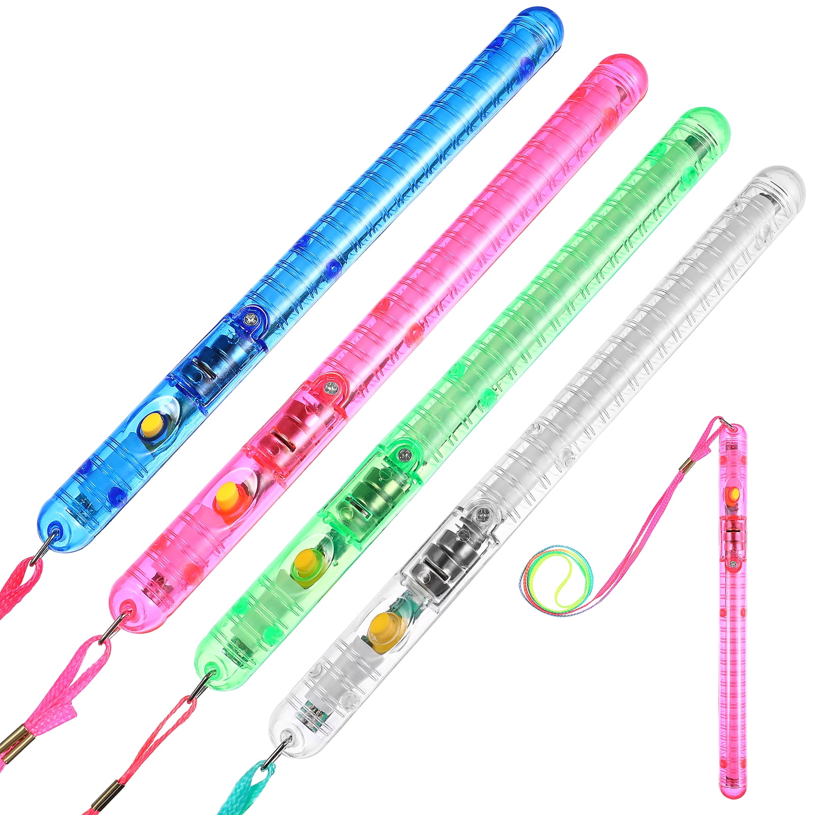 Axio 30pcs Multi Colour LED Glow Stick Fluorescent Light Sticks for ...