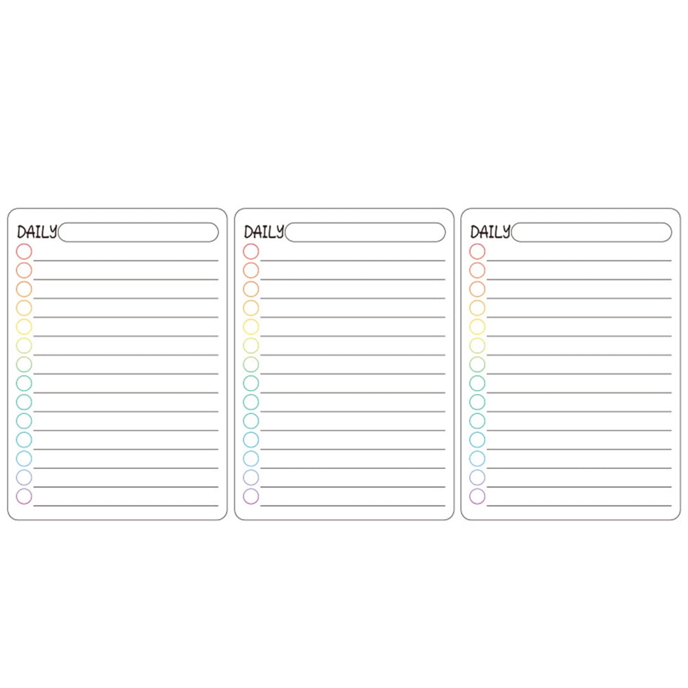 Axio 3Pcs Daily Schedule Planner Erasable White Board List Planning ...