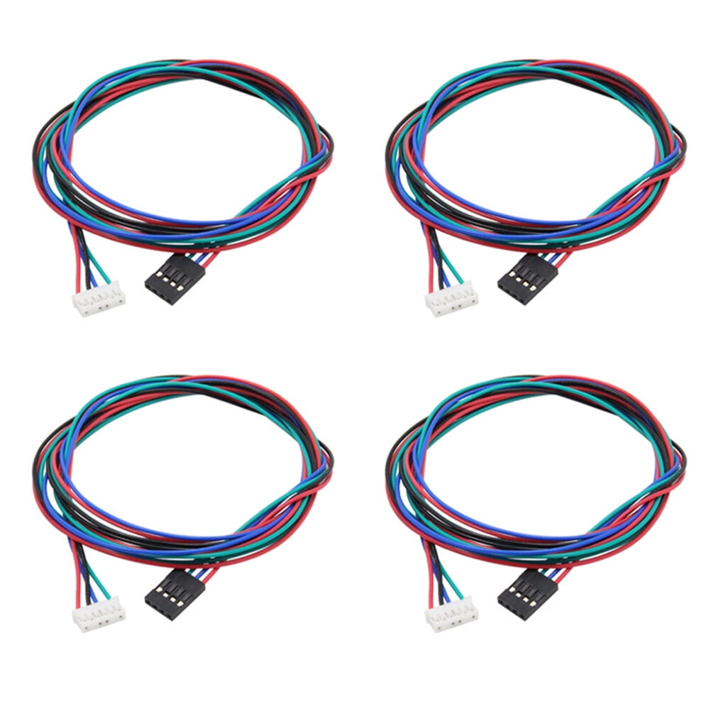4 Pcs Bipolar Stepper Motor Cables 100 cm Long for NEMA 17 used in ...