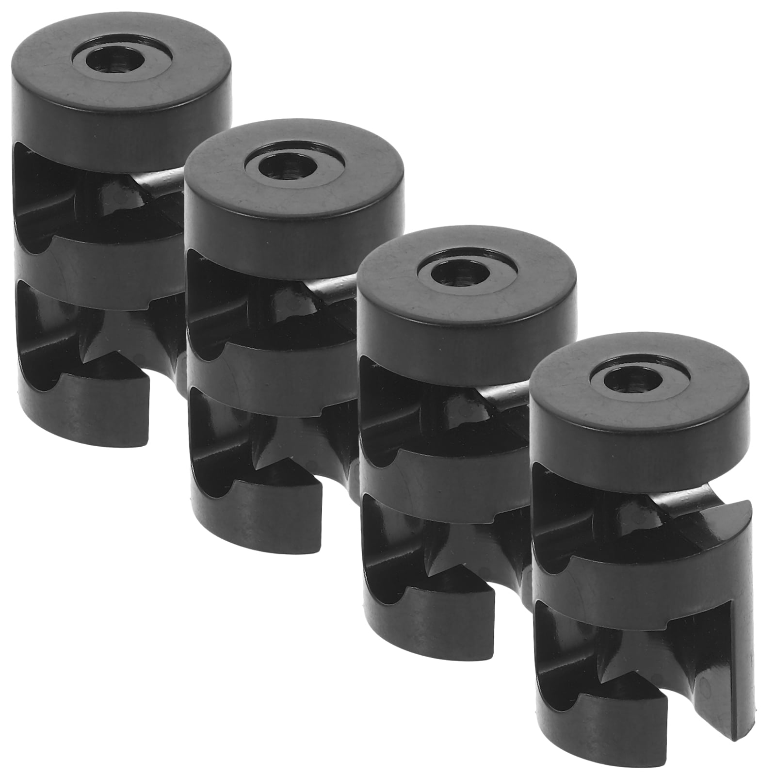 OUNONA Ceiling Lamp Cable Clamp Set of 4 Black Plastic Cord Grips for ...