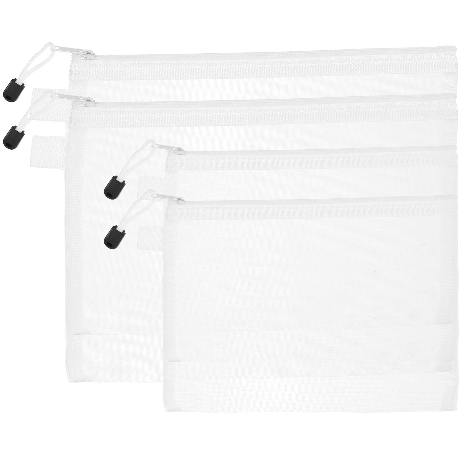 Axio 4pcs Office Zipper File Pouches Mesh File Storage Containers Mesh ...