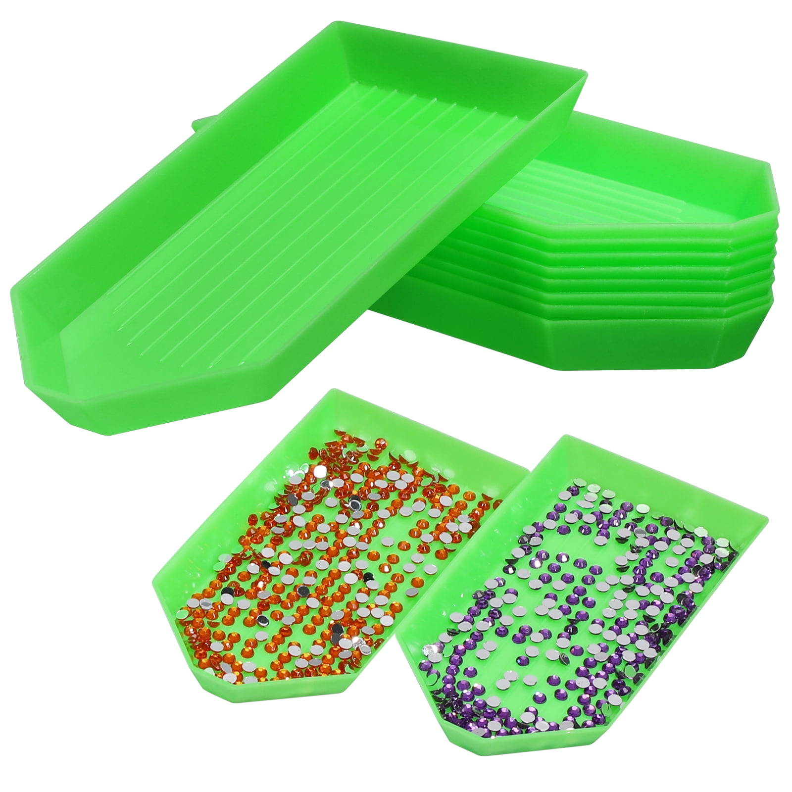 Axio 50Pcs Plastic Bead Sorting Tray Big Diamond Trays Rhinestone Trays ... Axio 50Pcs Plastic Bead Sorting Tray Big Diamond Trays Rhinestone Trays ...