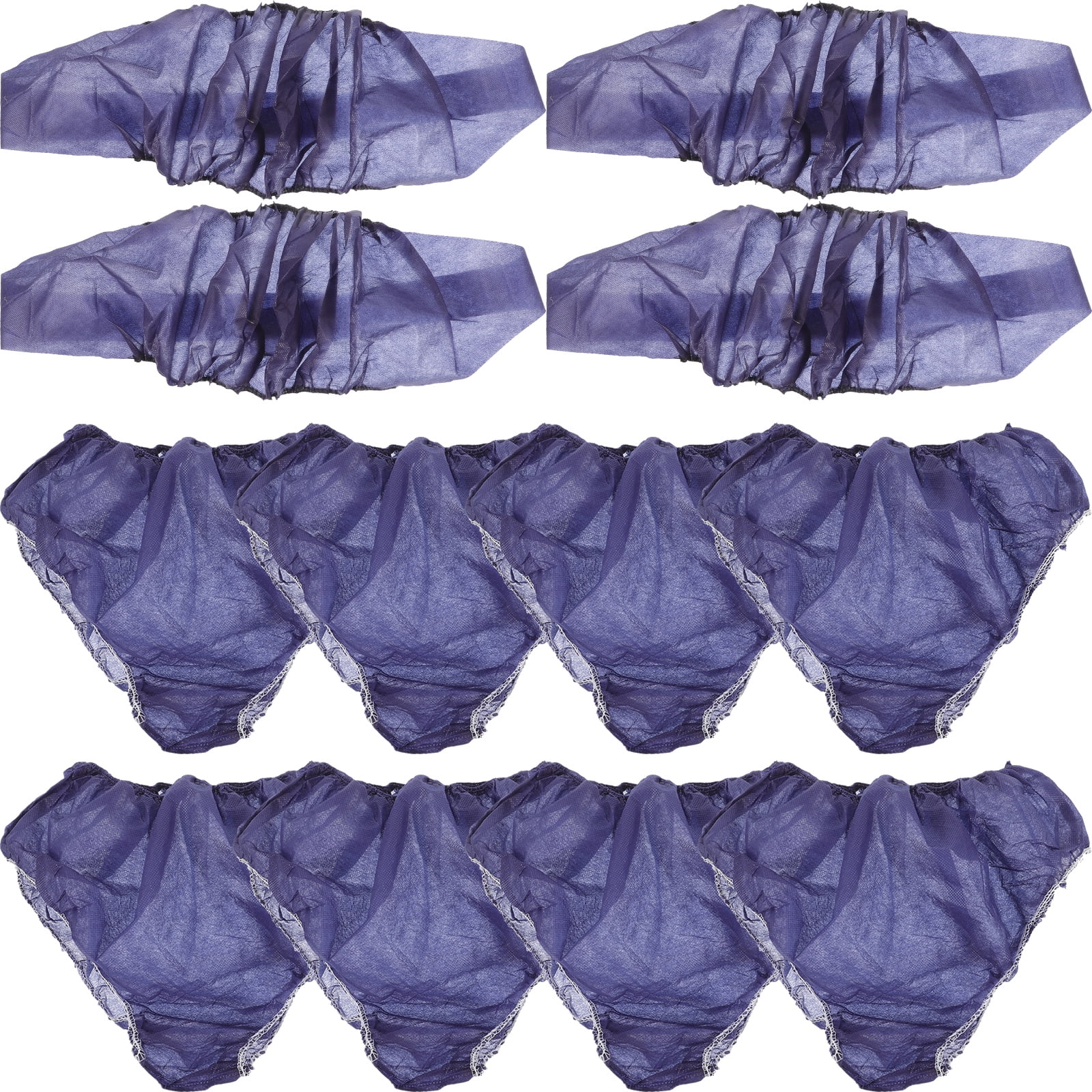 IFANLANDOR Disposable Underwear and Bras Set Blue 50Pcs 130X7.7In ...