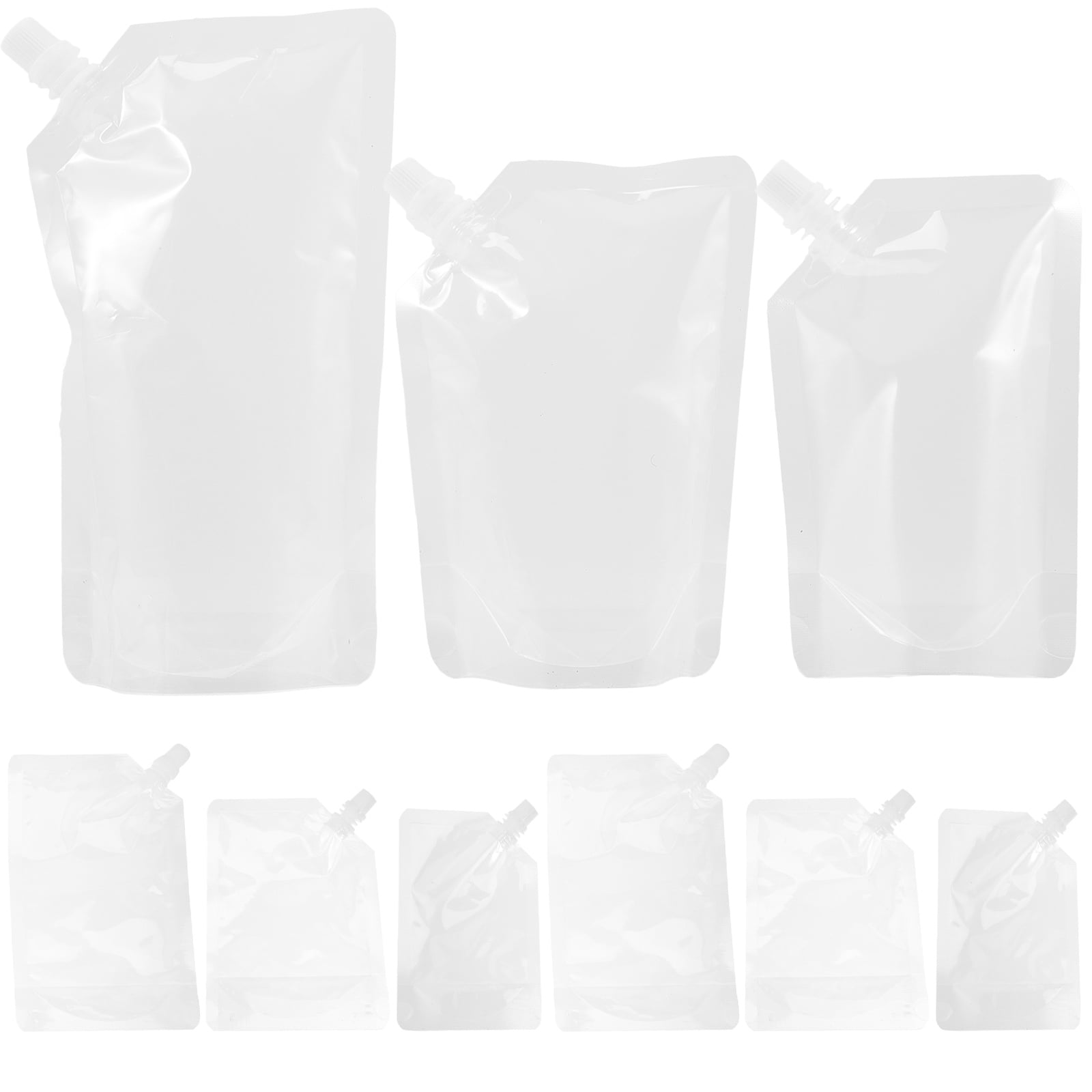 OUNONA 50pcs Drink Pouch Adult Party Favor Reclosable Ice Drink Hot ...