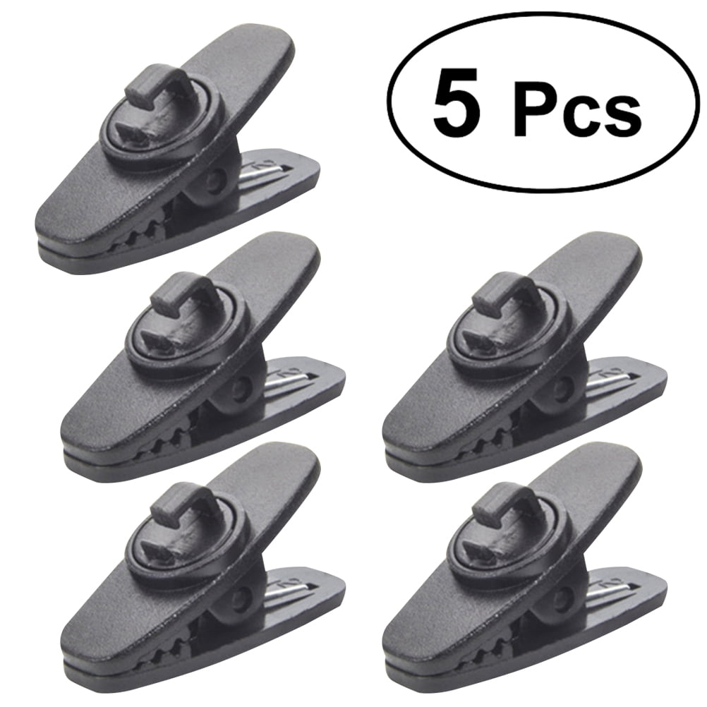 5pcs Portable Rotating Headphones Spaghetti Headset Clamps Neutral Clip ...