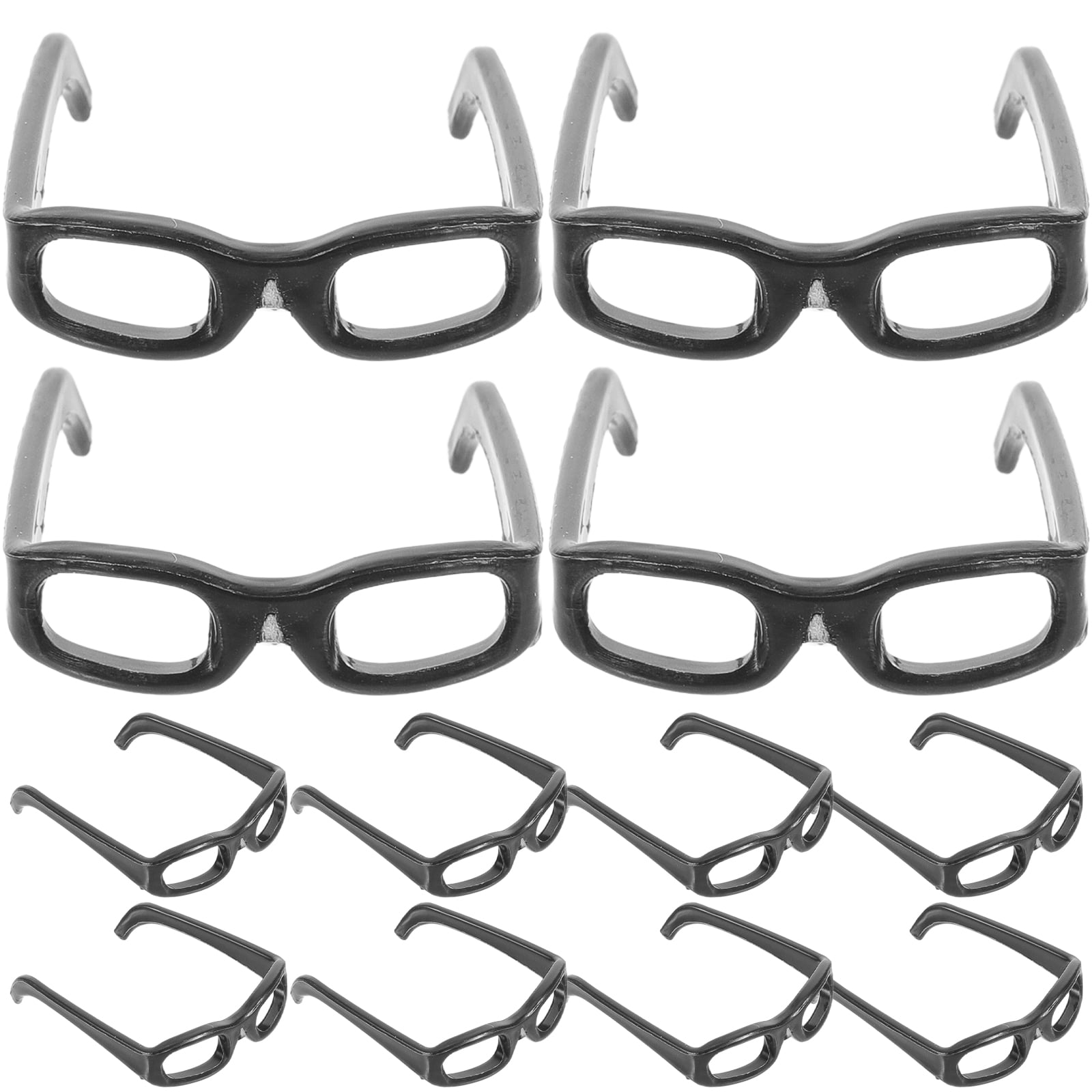 Axio 60pcs Mini Doll Sunglasses Black Doll Glasses Props Crafts Doll Costume Props