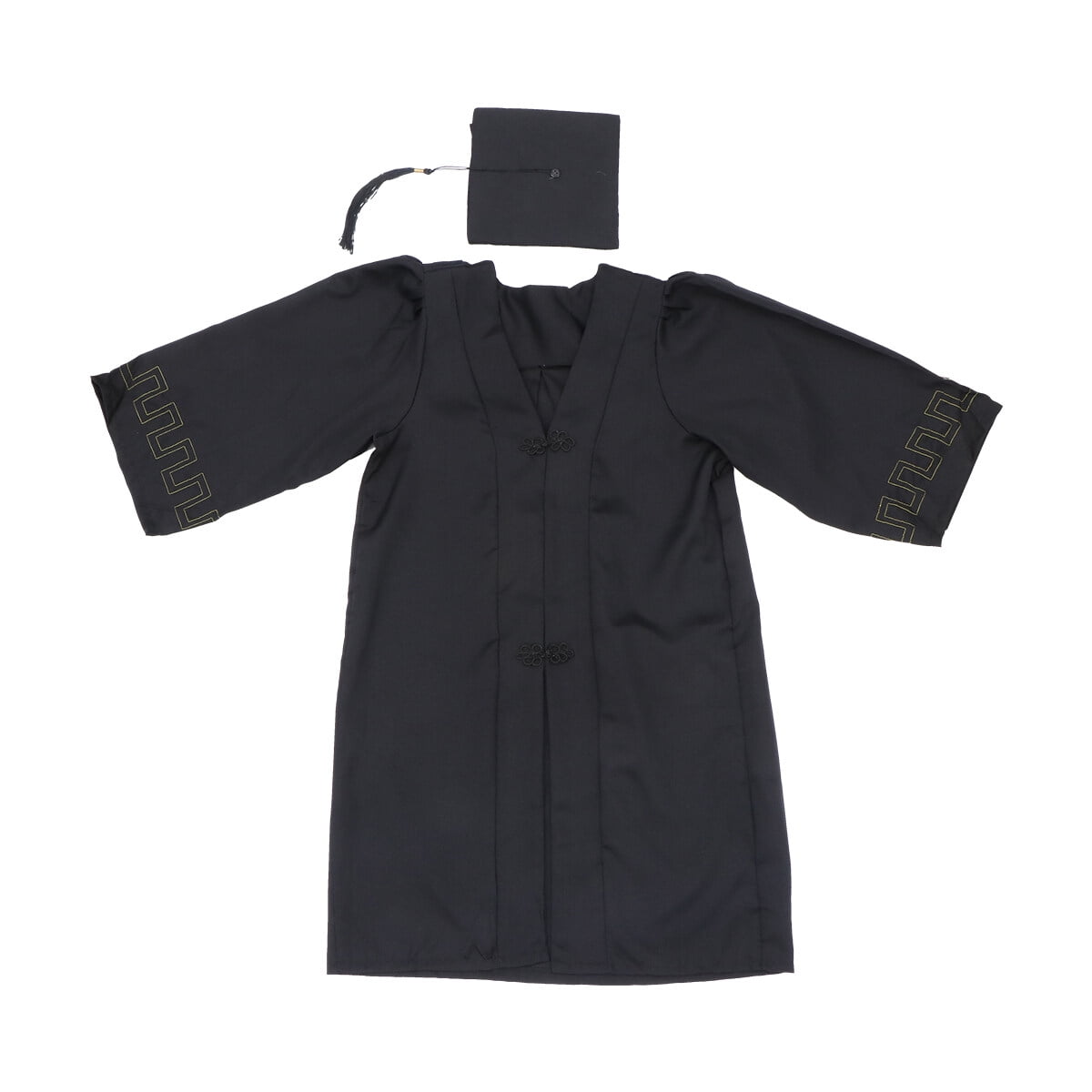 IFANLANDOR Polyester Graduation Stole Gown Set Black 1Set S - Walmart.com