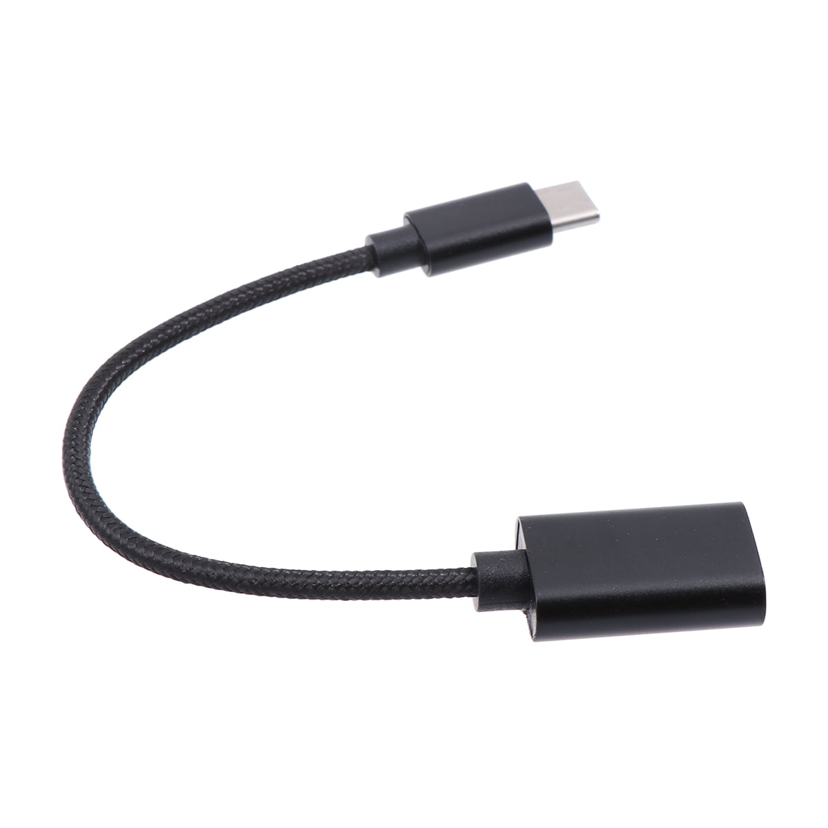 Braided Type-c Male to USB Female Extender Adapter Cable Converter OTG ...