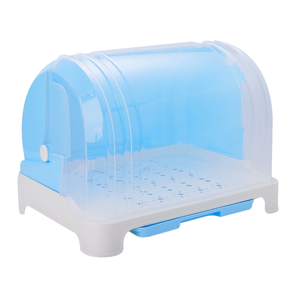 Axio Dish Drying Rack with Lid Nursing Bottle Storage Box Cup Plate ...