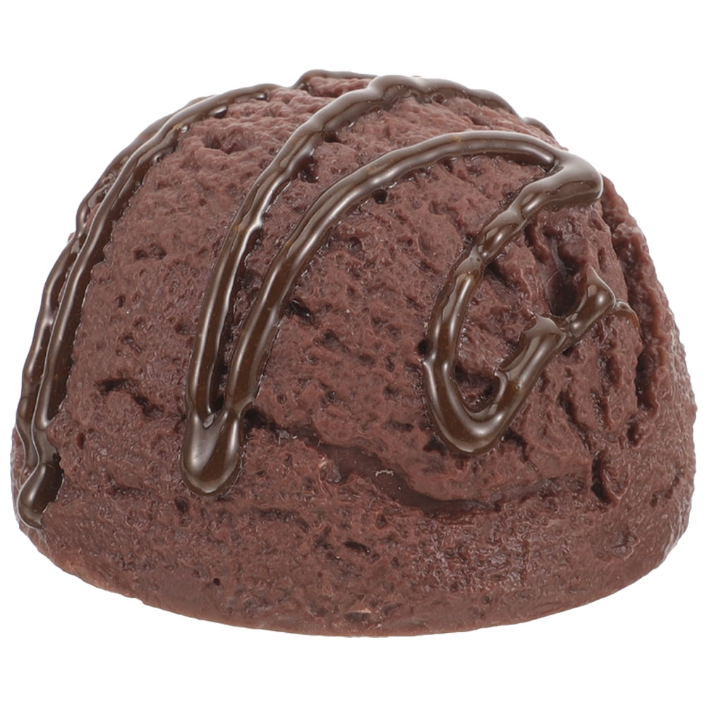 Adorable Fake Ice Cream Scoop Prop for Decoration in White PVC Color ...