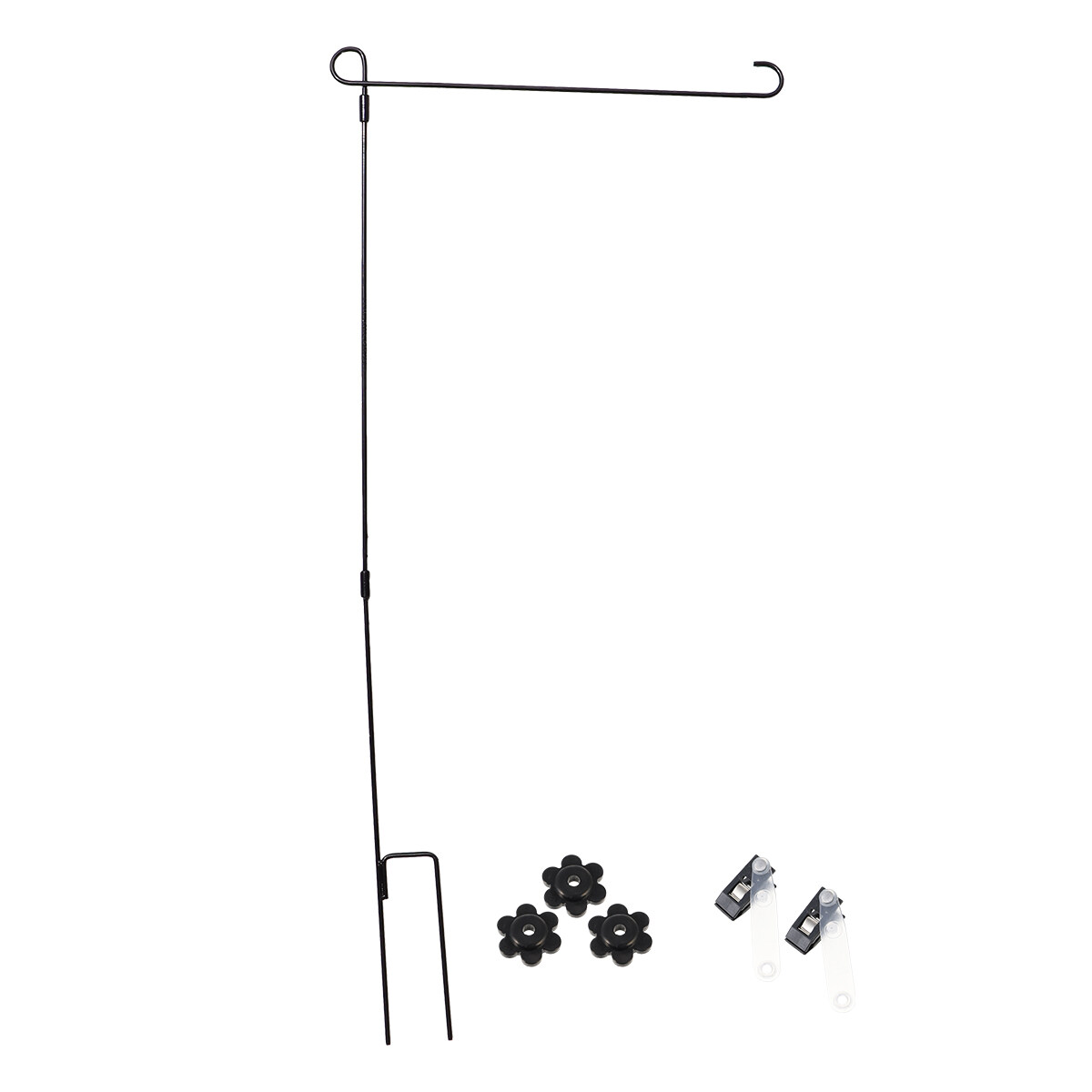 Garden Party Flag Stand Pole Holder with Garden Flag Stopper and Anti ...