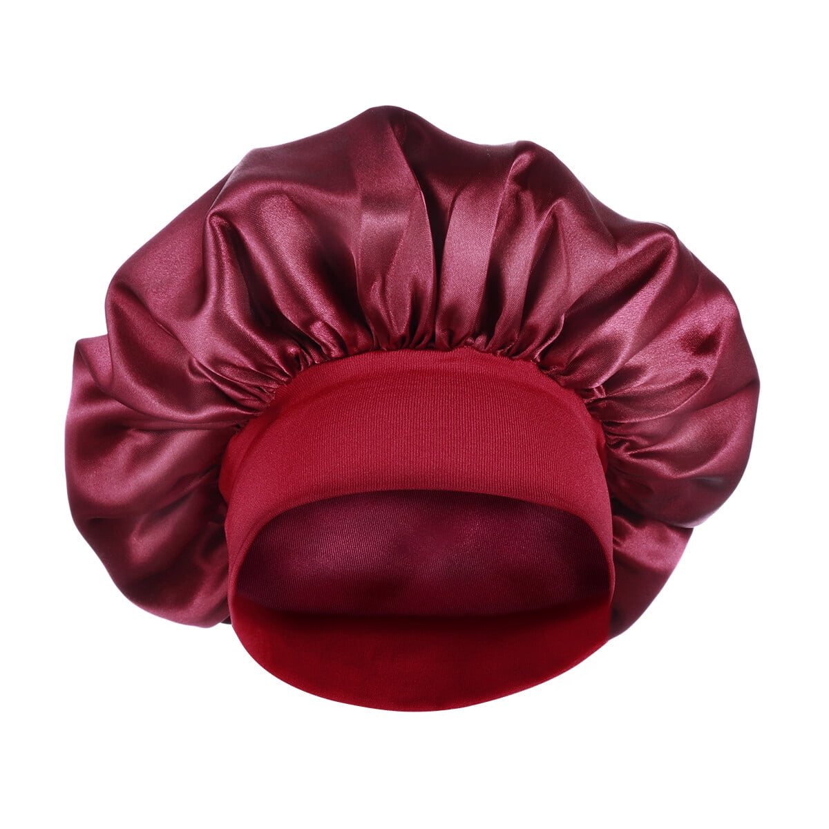 Healifty Wide Side Elastic Nightcap Satin Sleeping Hair Loss Caps ...